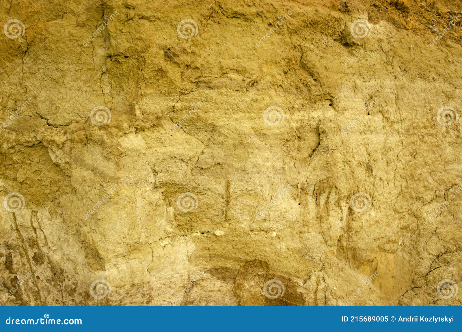 Natural Background - Vertical Wall of Sand in Sand Pit. Stock Image ...
