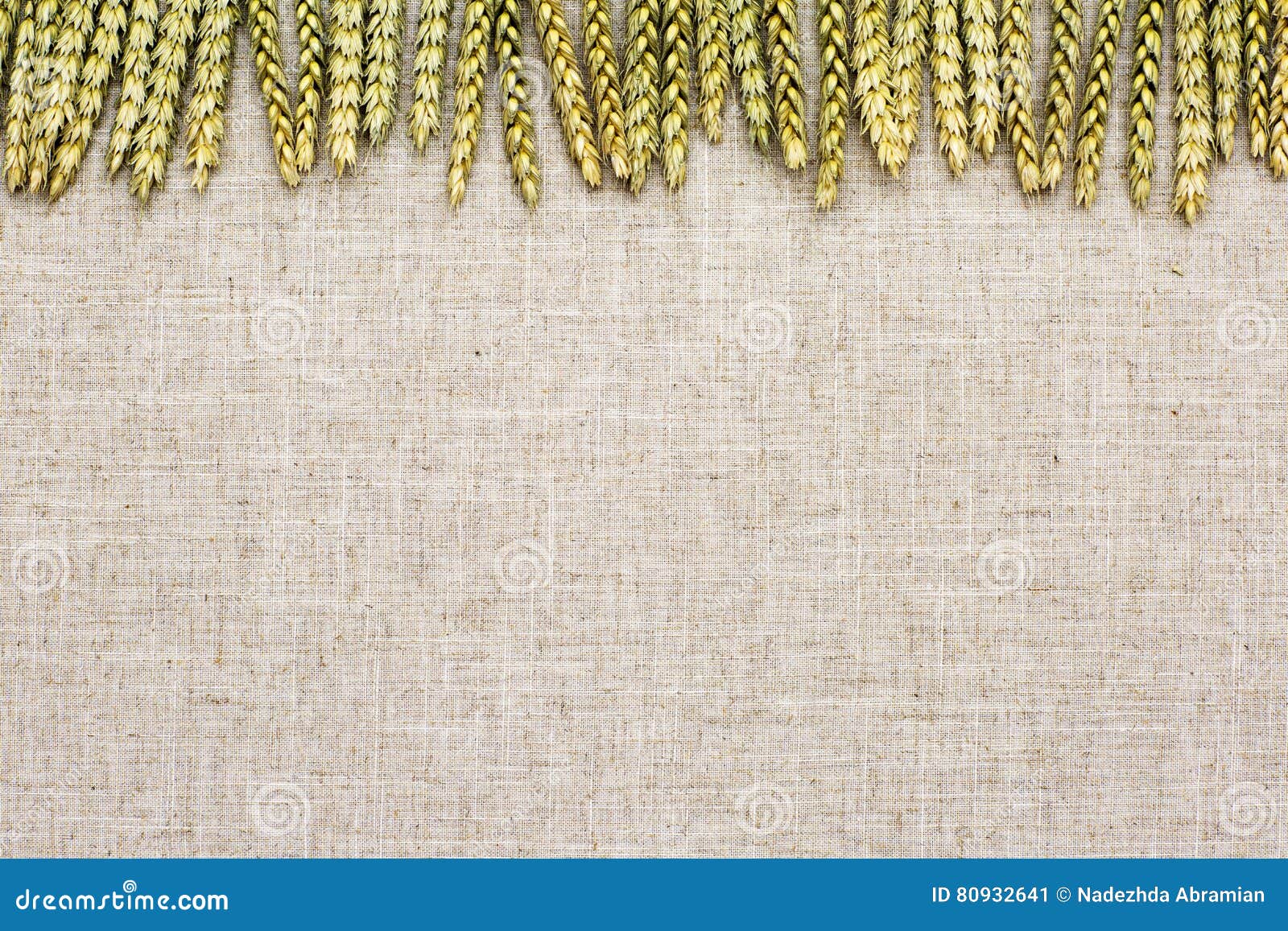 Natural Background, Wheat and Linen Fabric. Stock Image - Image of ...