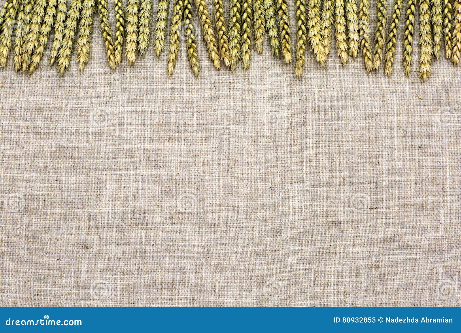 Natural Background, Wheat and Linen Fabric. Stock Image - Image of ...