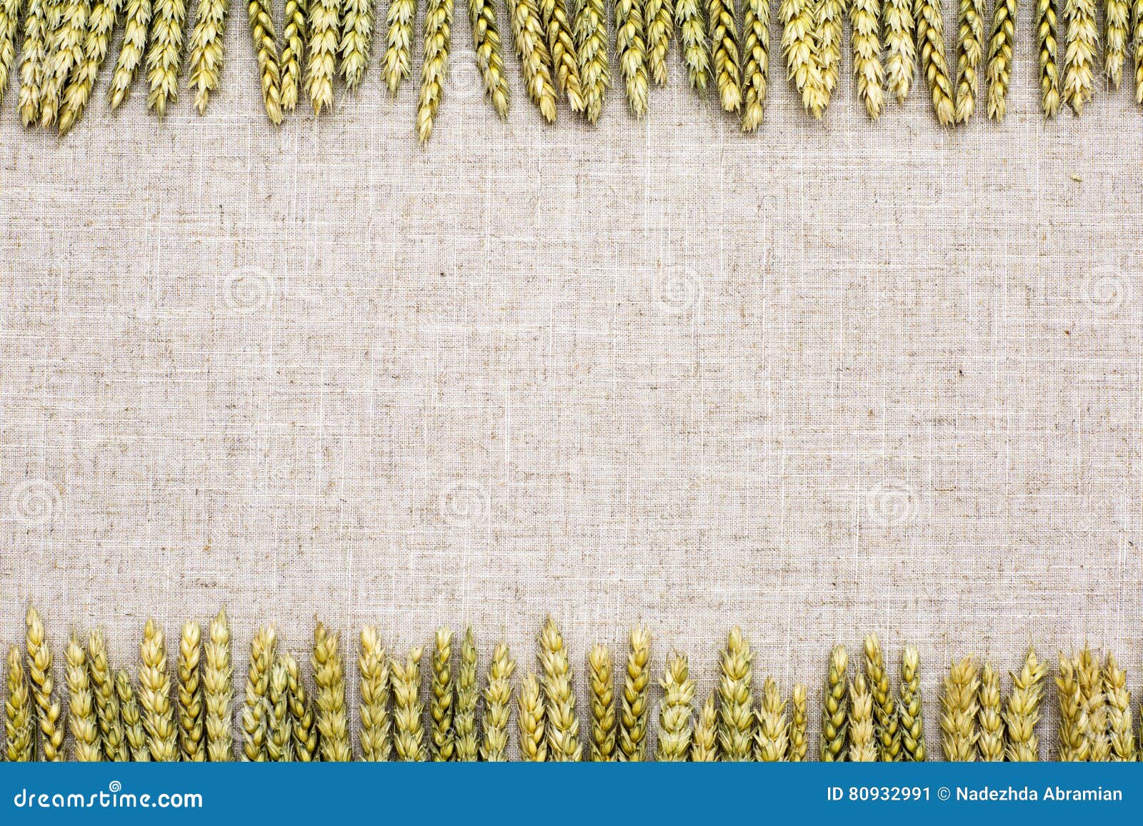 Natural Background, Wheat and Linen Fabric. Stock Image - Image of ...