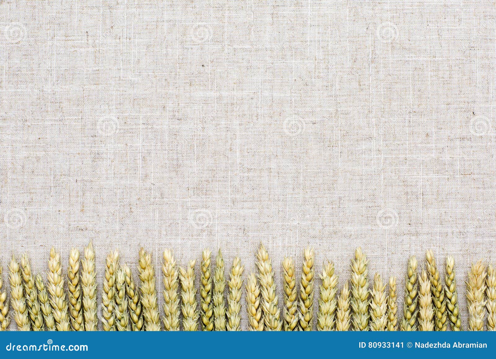 Natural Background, Wheat and Linen Fabric. Stock Image - Image of ...