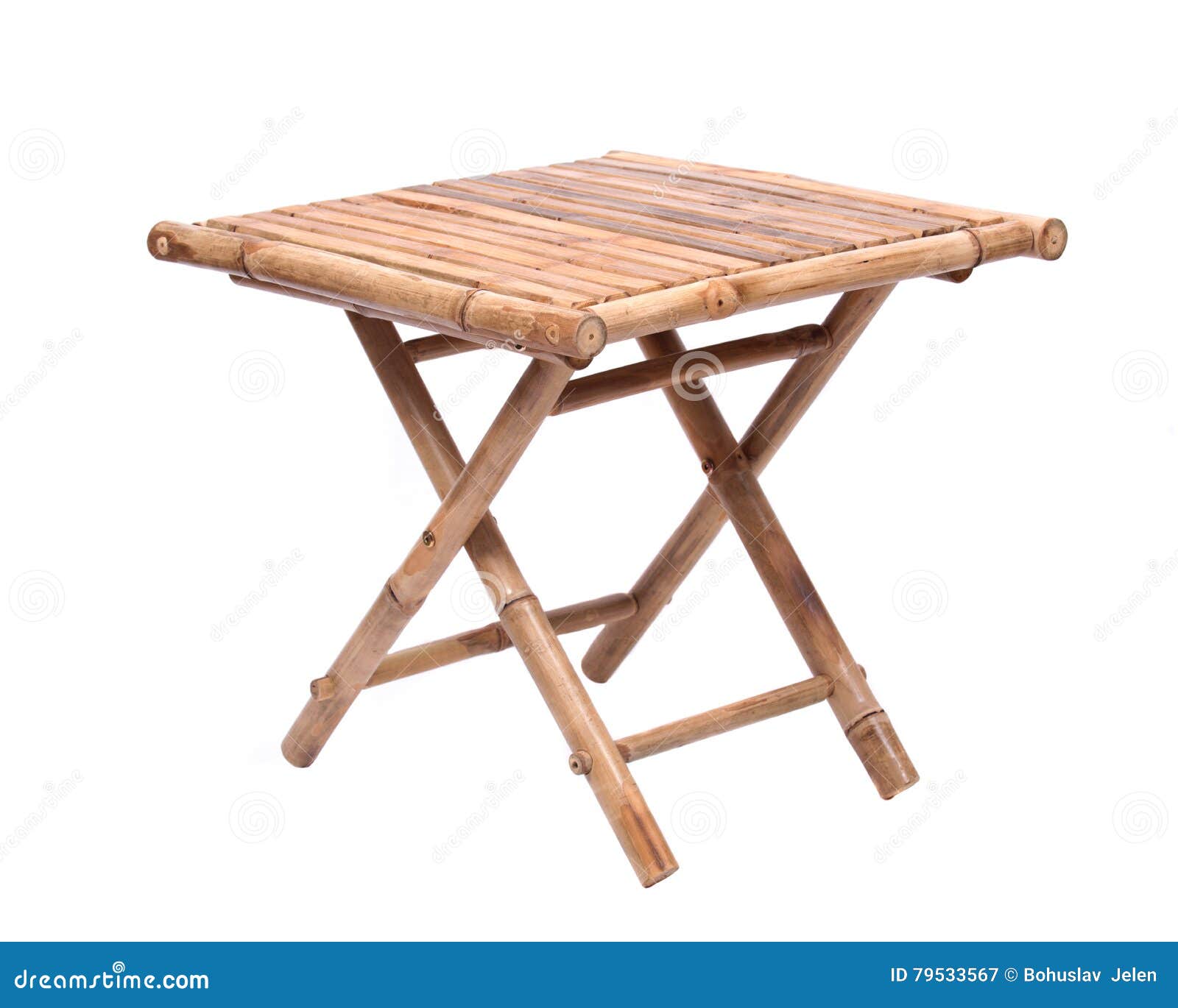 Natural Bamboo Folding Table Stock Image - Image of home, white: 79533567