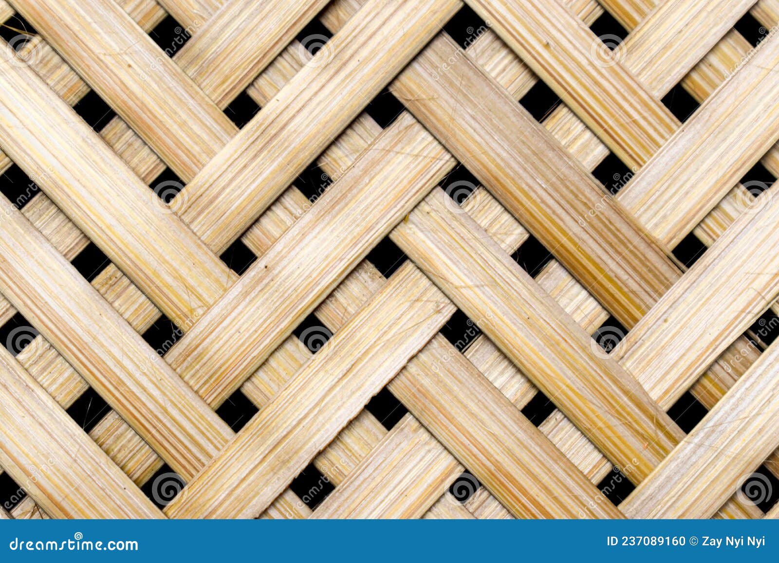 Natural Bamboo Mat Pattern. Made in Asian, Myanmar Stock Photo - Image ...