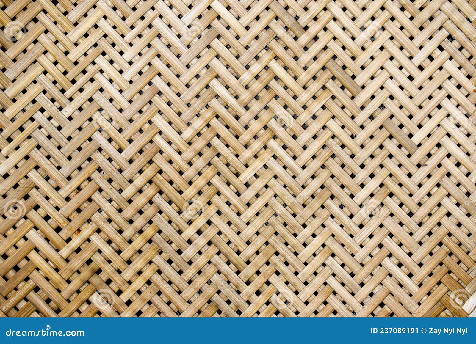 Natural Bamboo Mat Pattern. Made in Asian, Myanmar Stock Image - Image ...