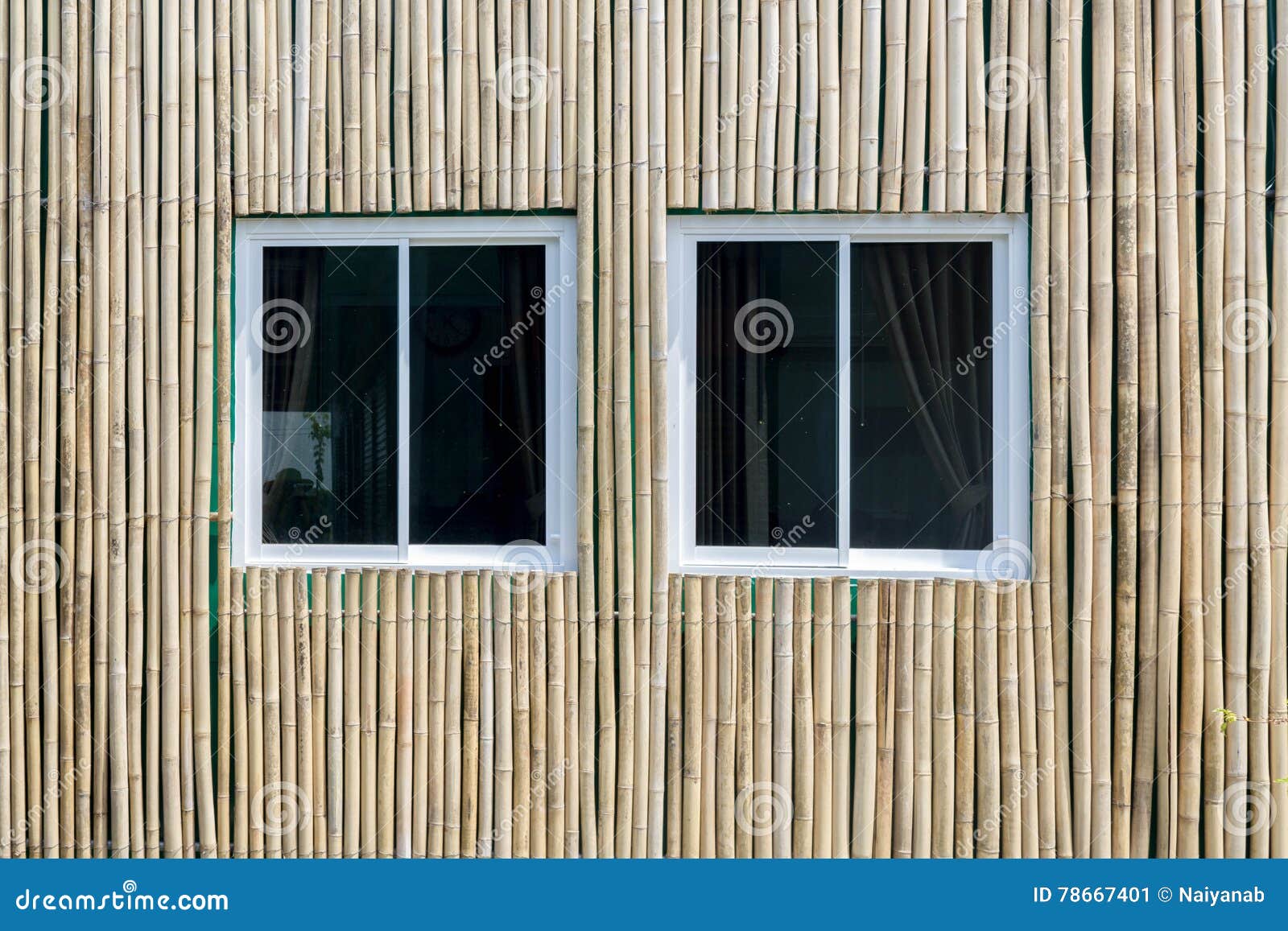 Natural bamboo wall stock image. Image of design, traditional - 78667401