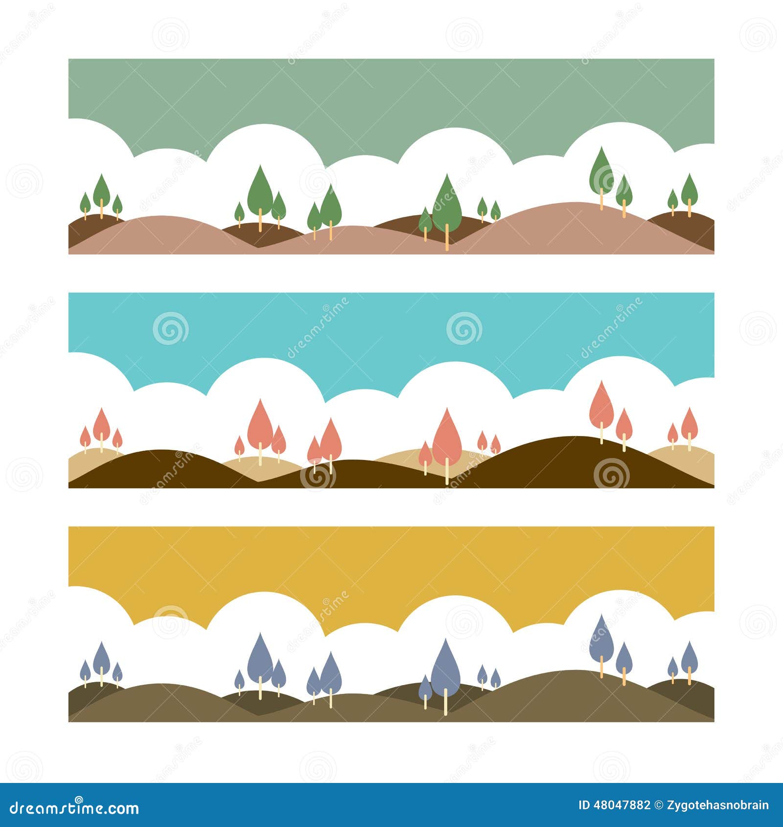 Natural Banners Design Set Vintage Style Stock Vector - Illustration of ...