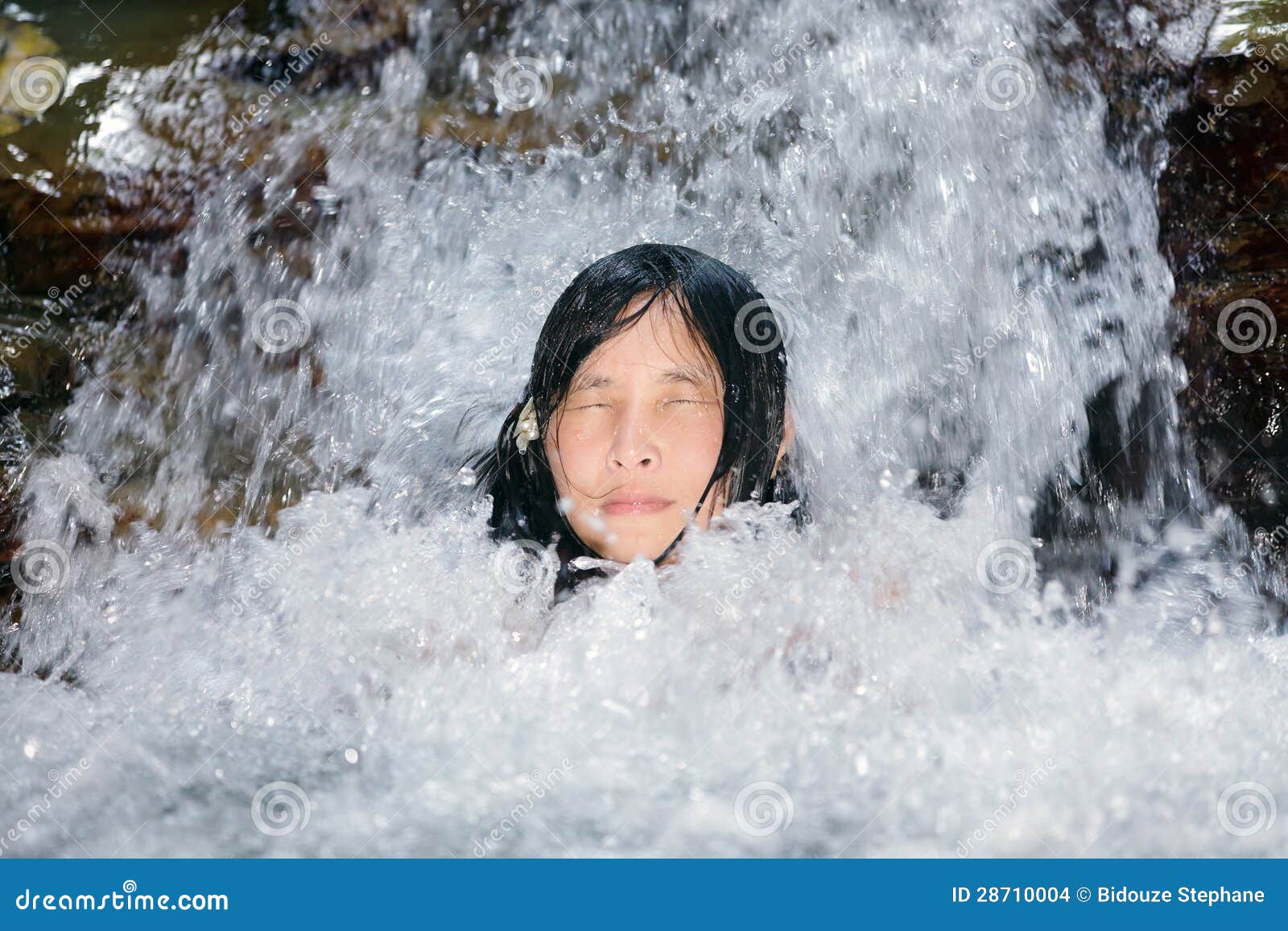Natural bathing stock photo. Image of bodycare, person - 28710004