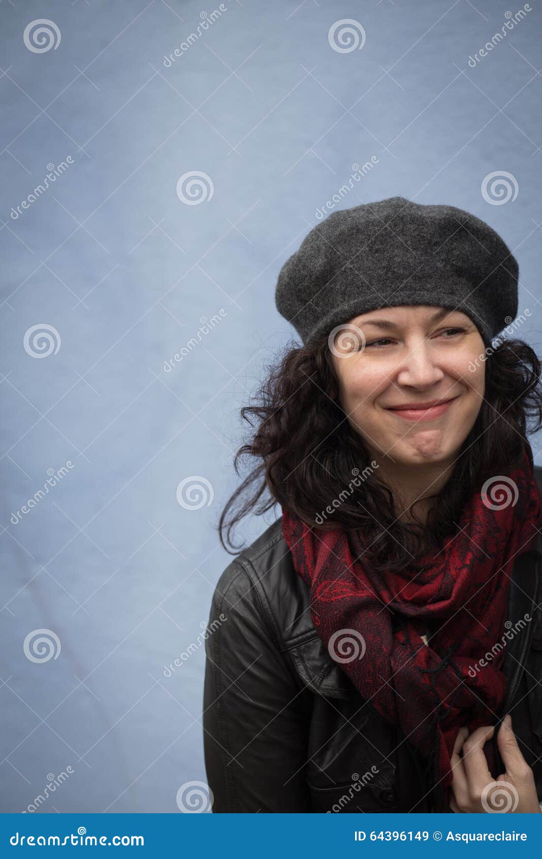 Natural Beauty with Authentic Smile Stock Image - Image of curly ...