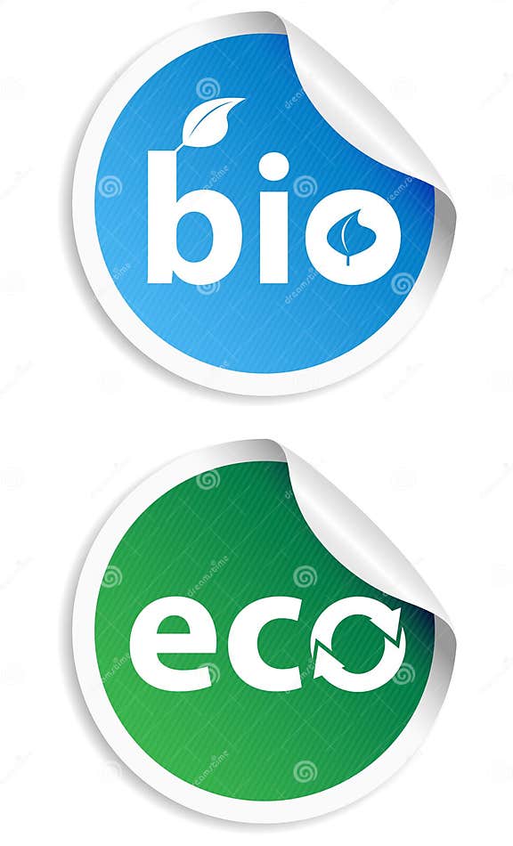 Natural bio sticker set stock vector. Illustration of marketing - 21705241