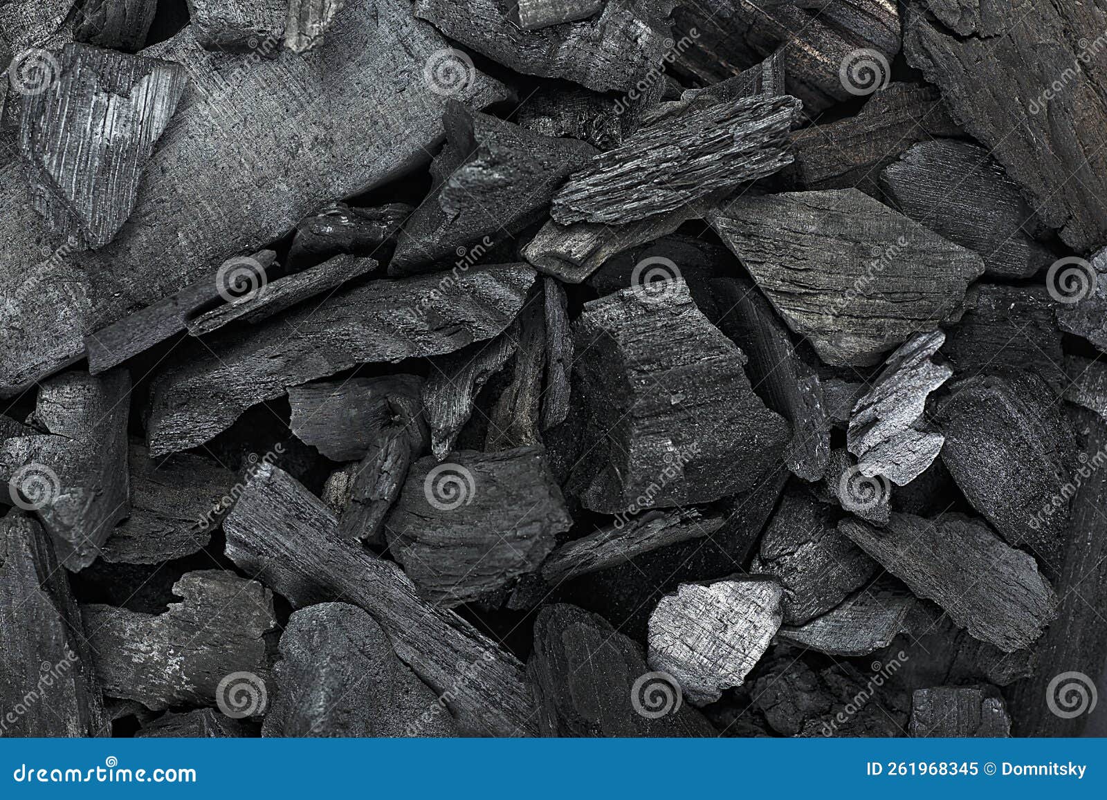 Natural Black Charcoal Texture As Background, Top View Stock Image ...