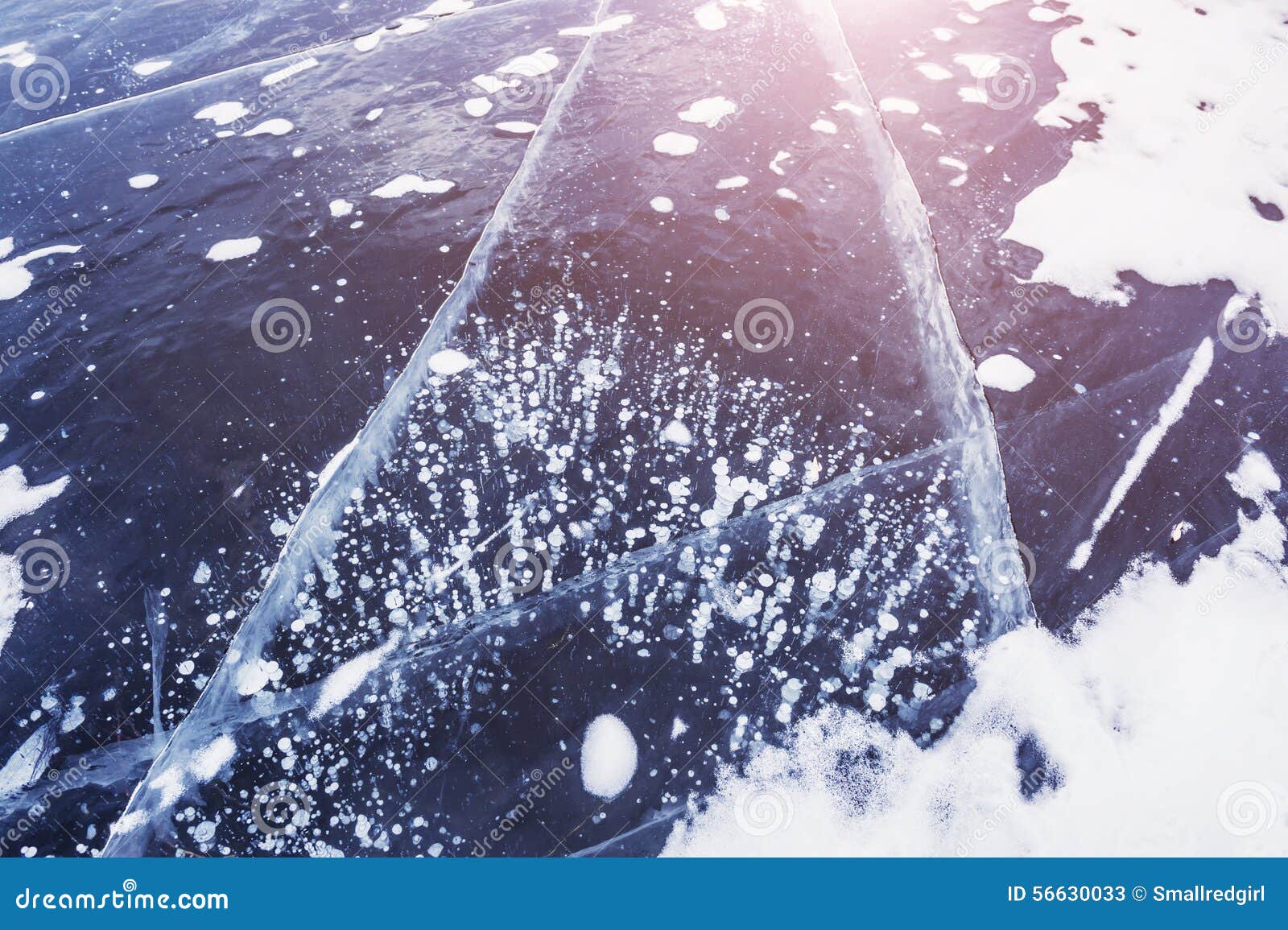Natural Blue Ice on the Lake Stock Image - Image of natural, reflection ...