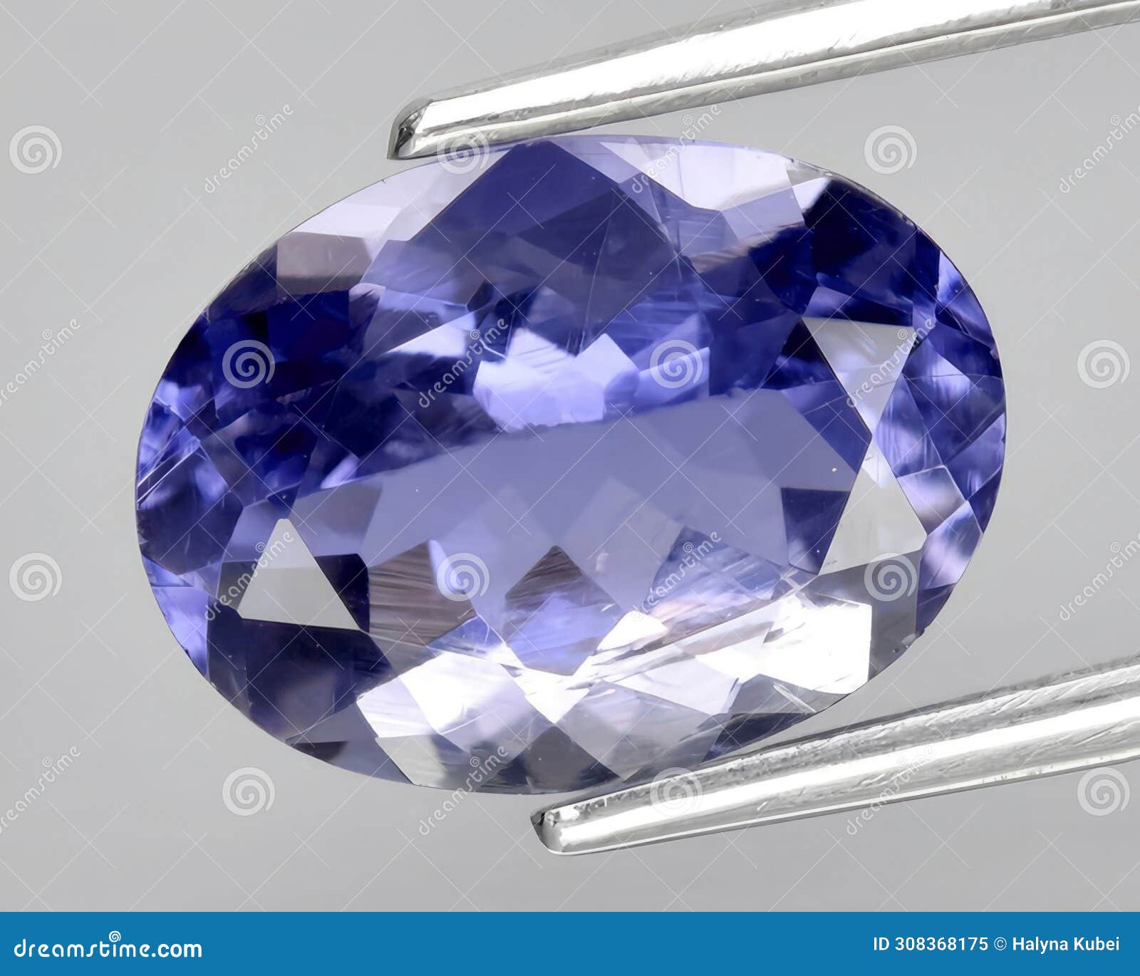 Natural Blue Iolite Gem on the Background Stock Image - Image of clear ...