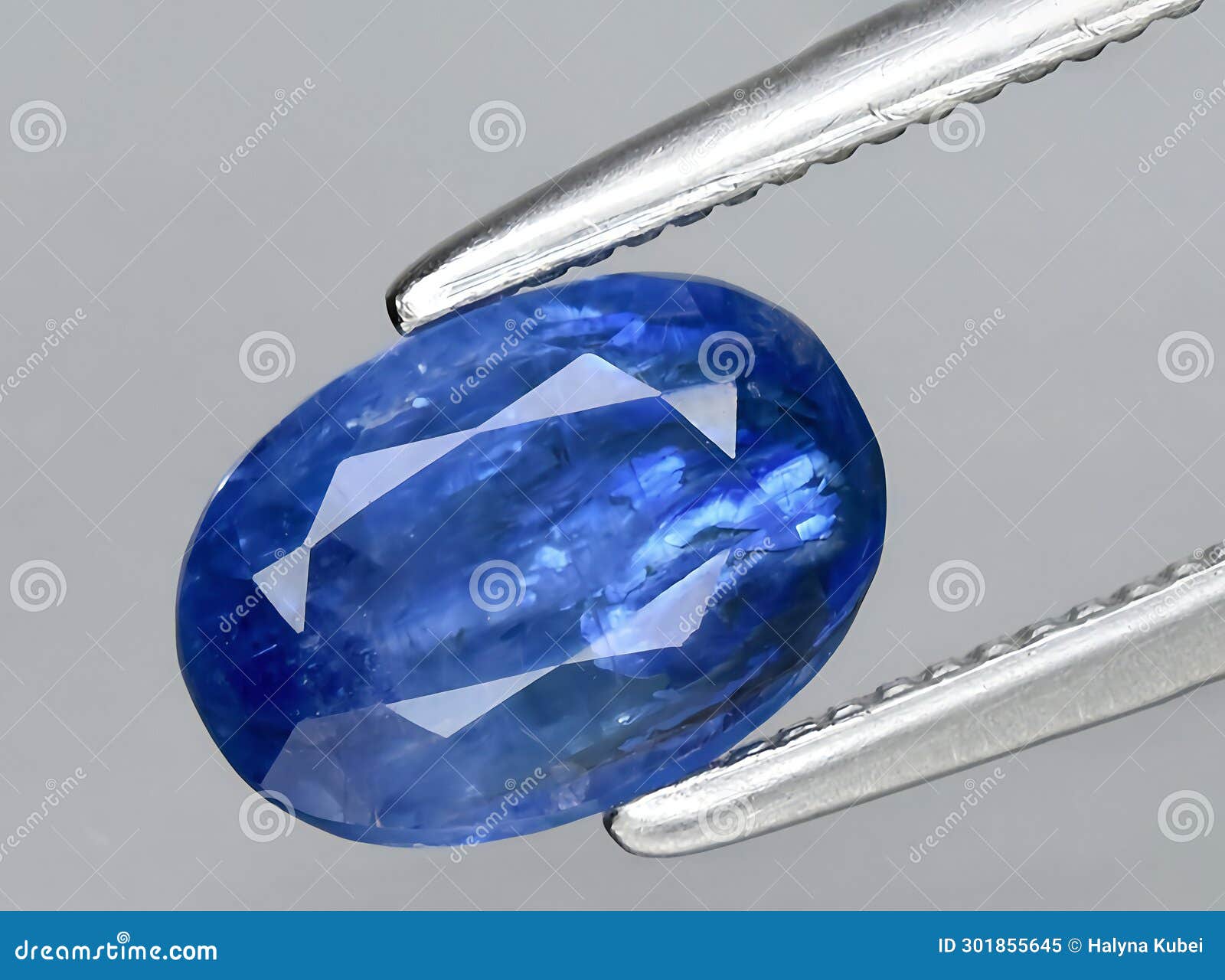 Natural Blue Kyanite Gem on the Background Stock Illustration ...