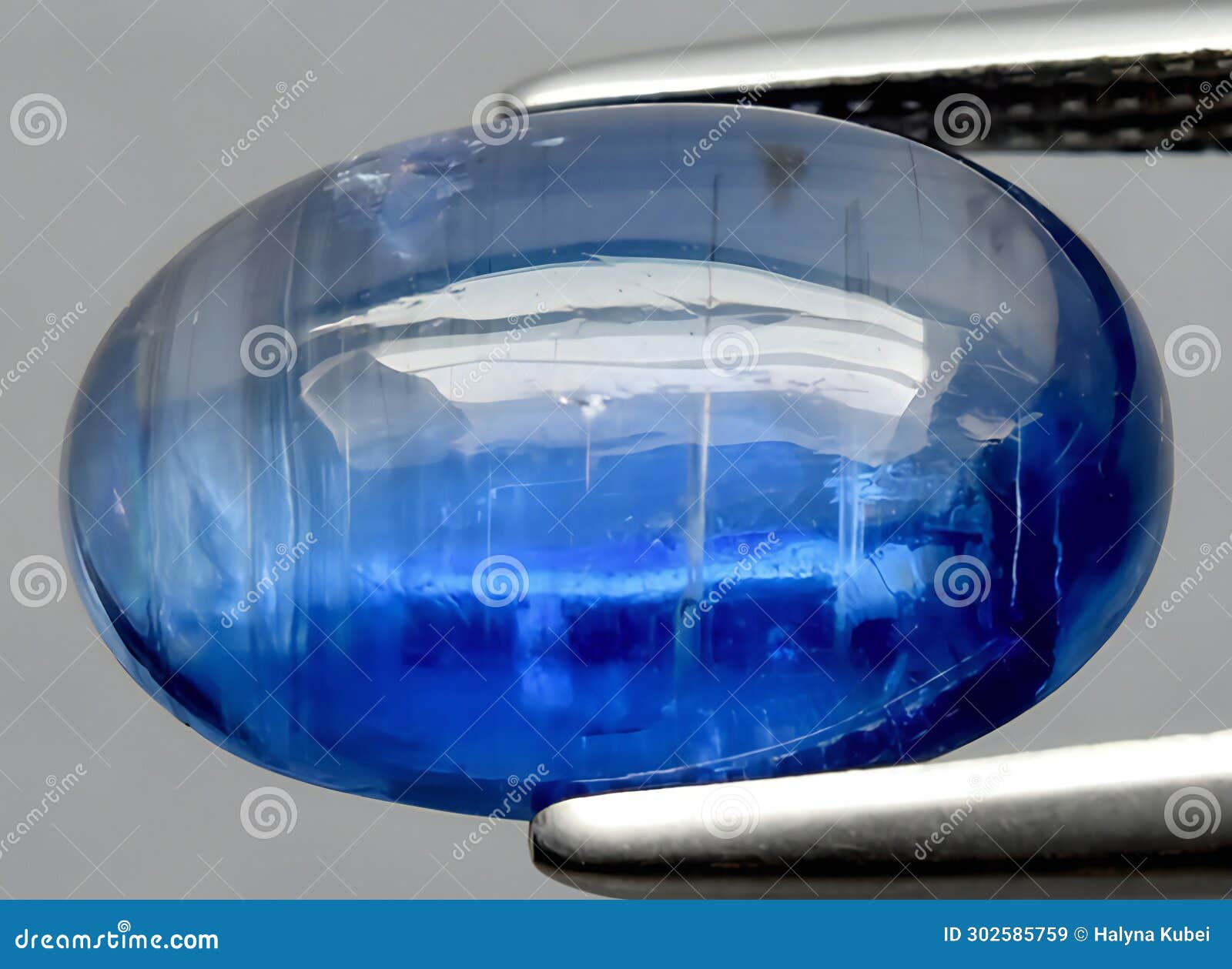 Natural Blue Kyanite Gem on the Background Stock Image - Image of ...
