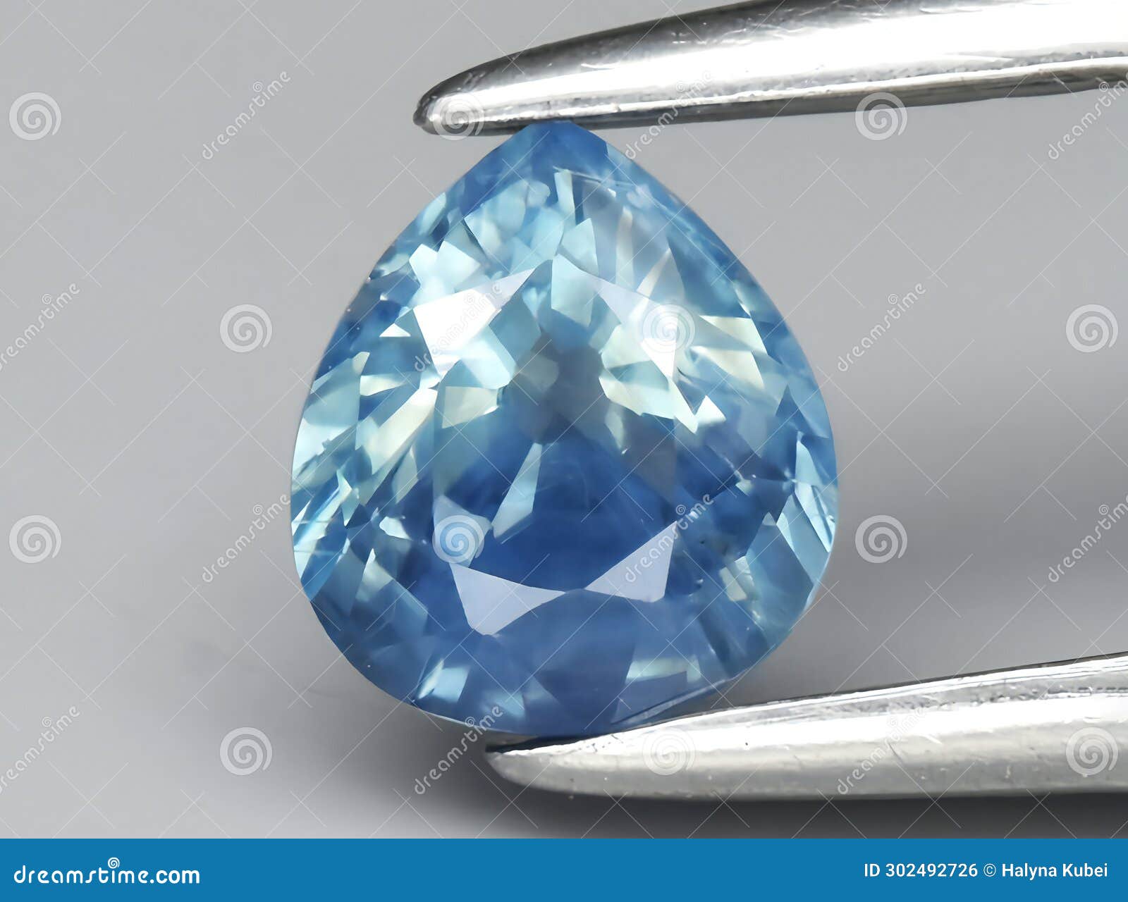 Natural Blue Sapphire Gem on the Background Stock Illustration ...