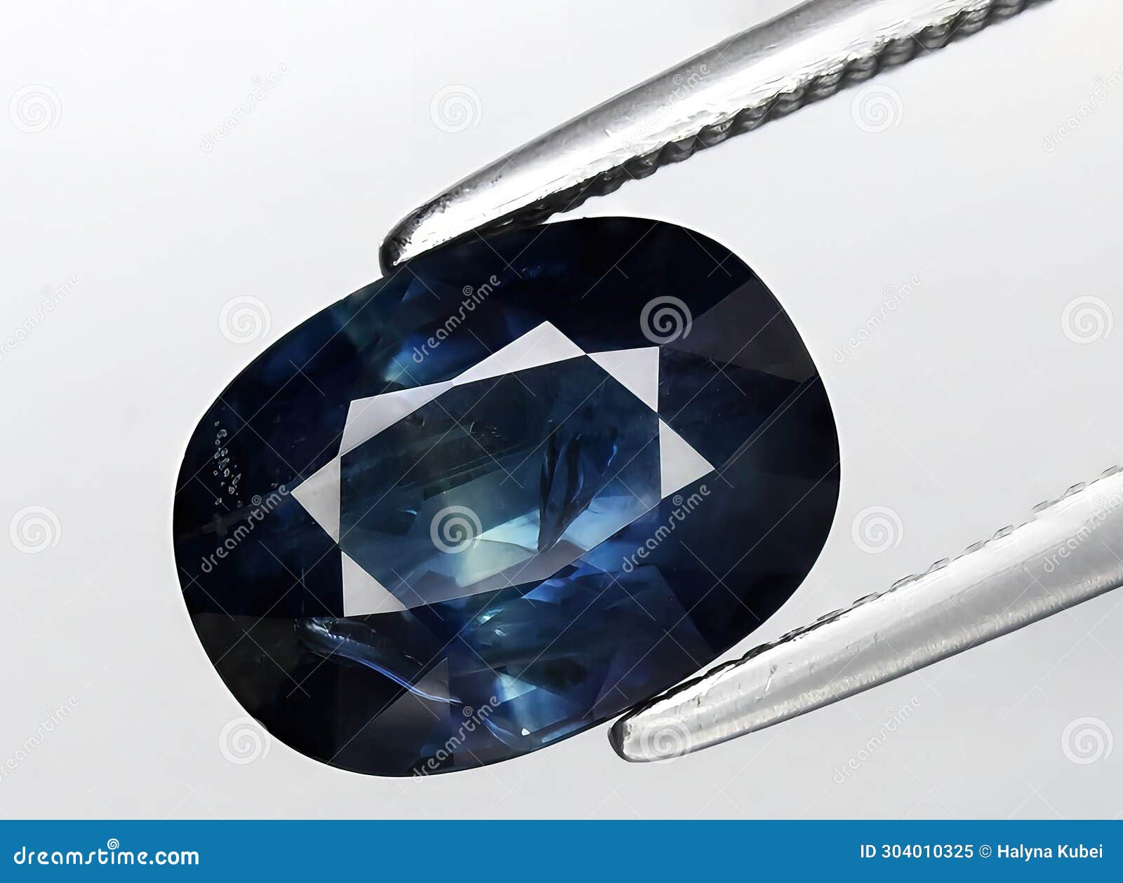 Natural Blue Sapphire Gem on the Background Stock Illustration ...
