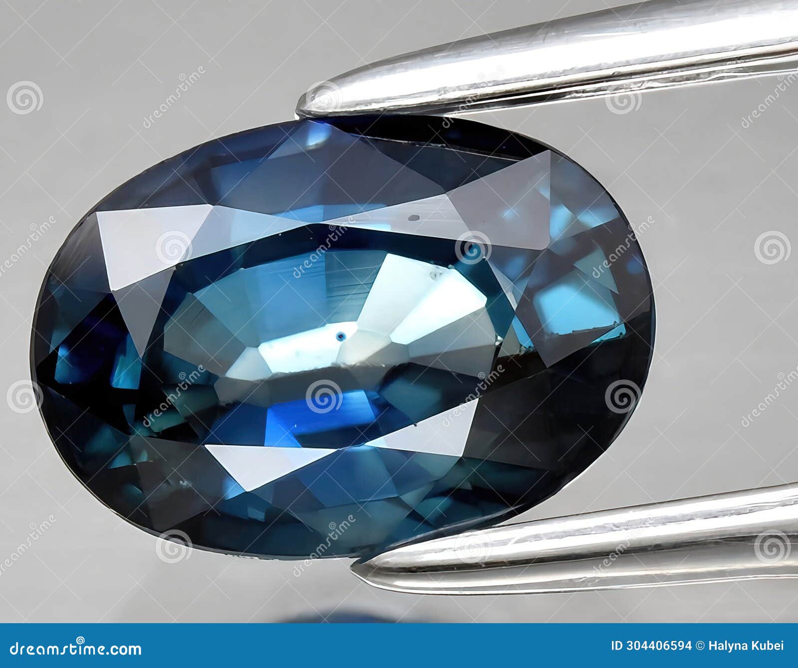 Natural Blue Sapphire Gem on the Background Stock Photo - Image of ...