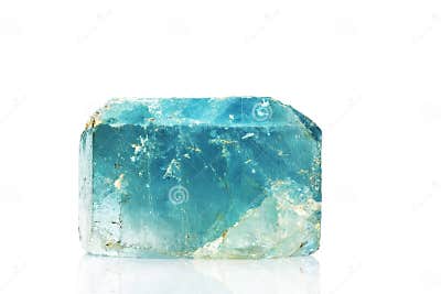 Natural blue topaz crystal stock image. Image of mined - 12688735