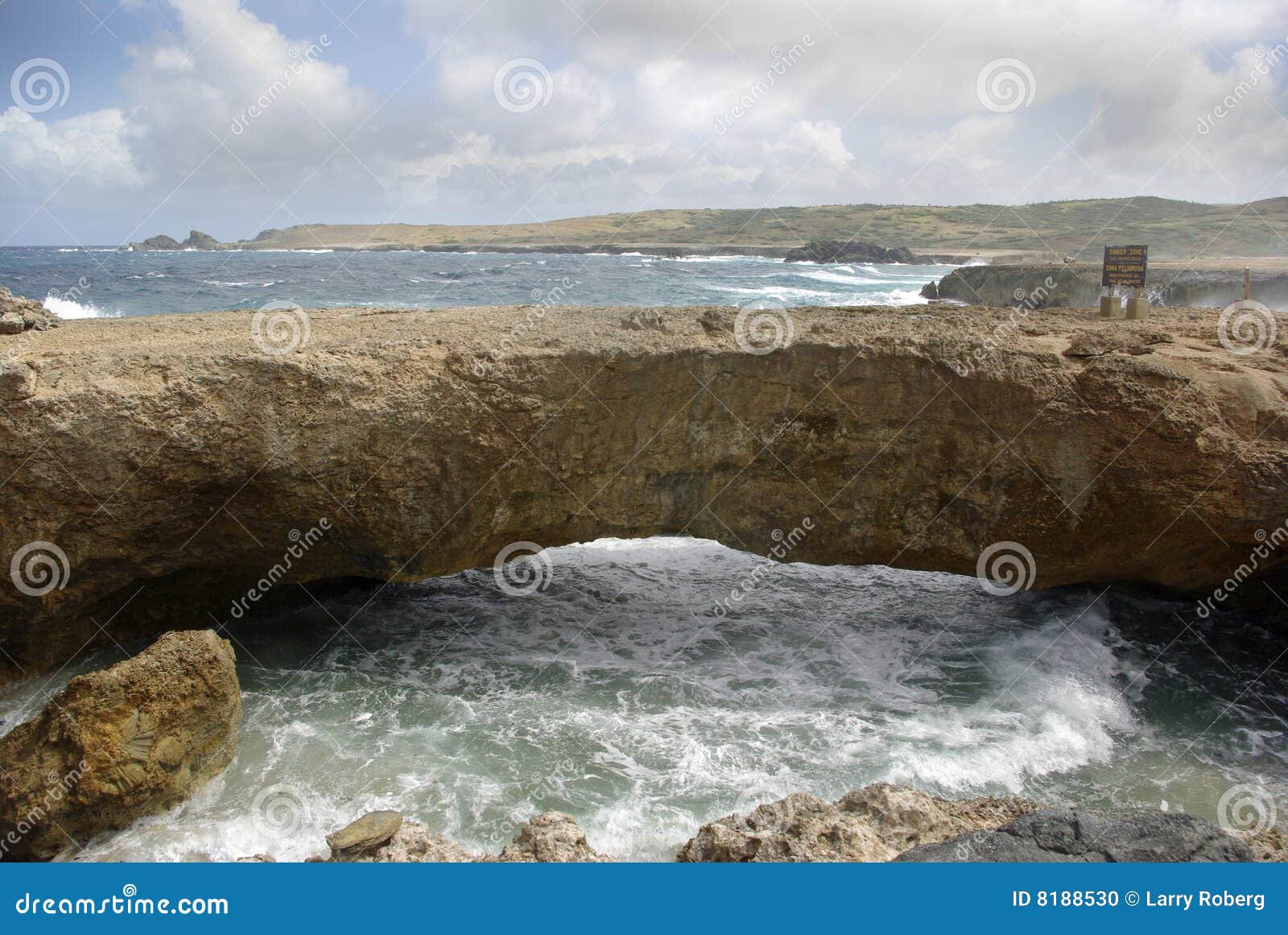 Natural Bridge stock photo. Image of ocean, nature, indies - 8188530