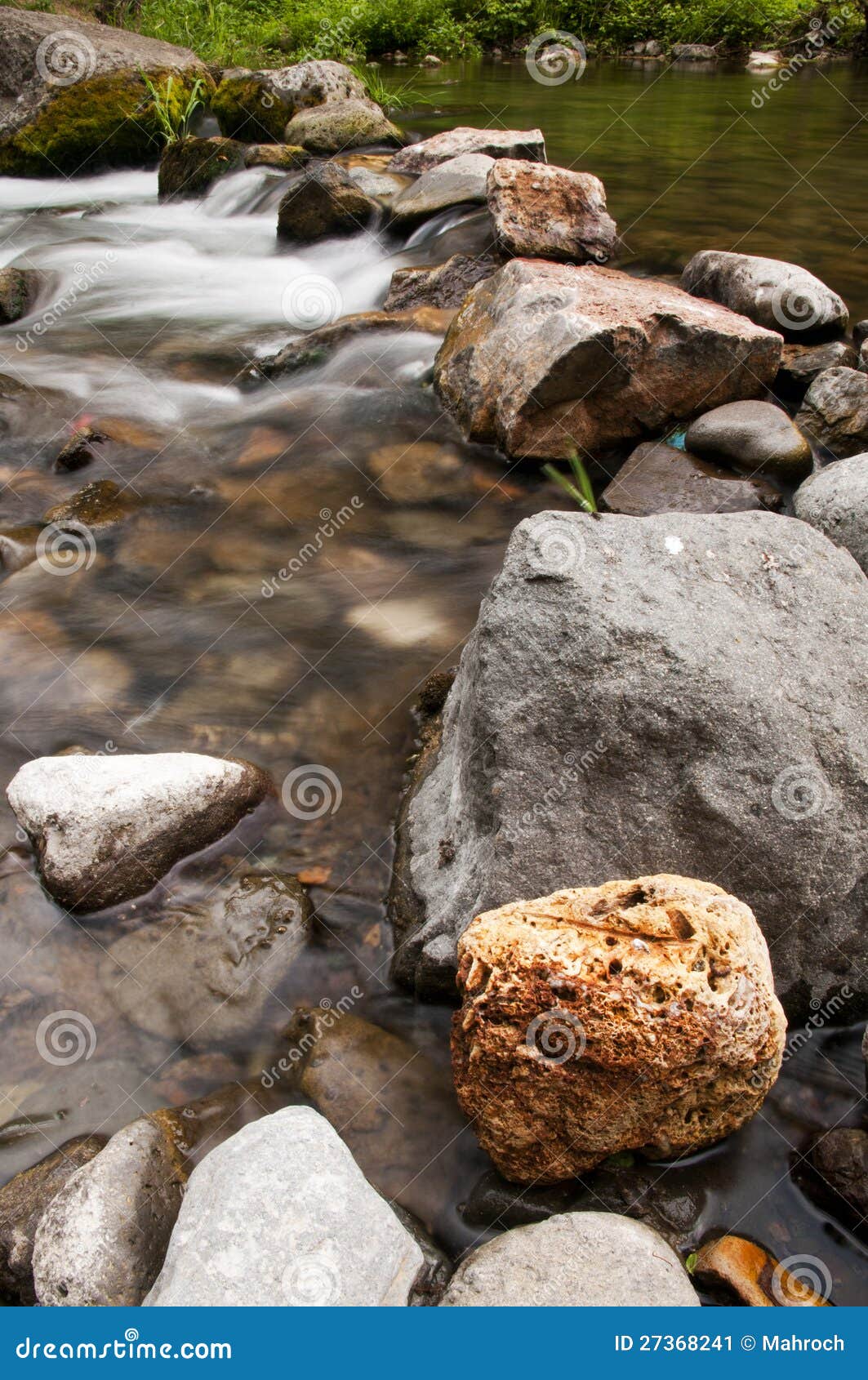 Natural Bridge from the Rocks in the River Stock Image - Image of ...