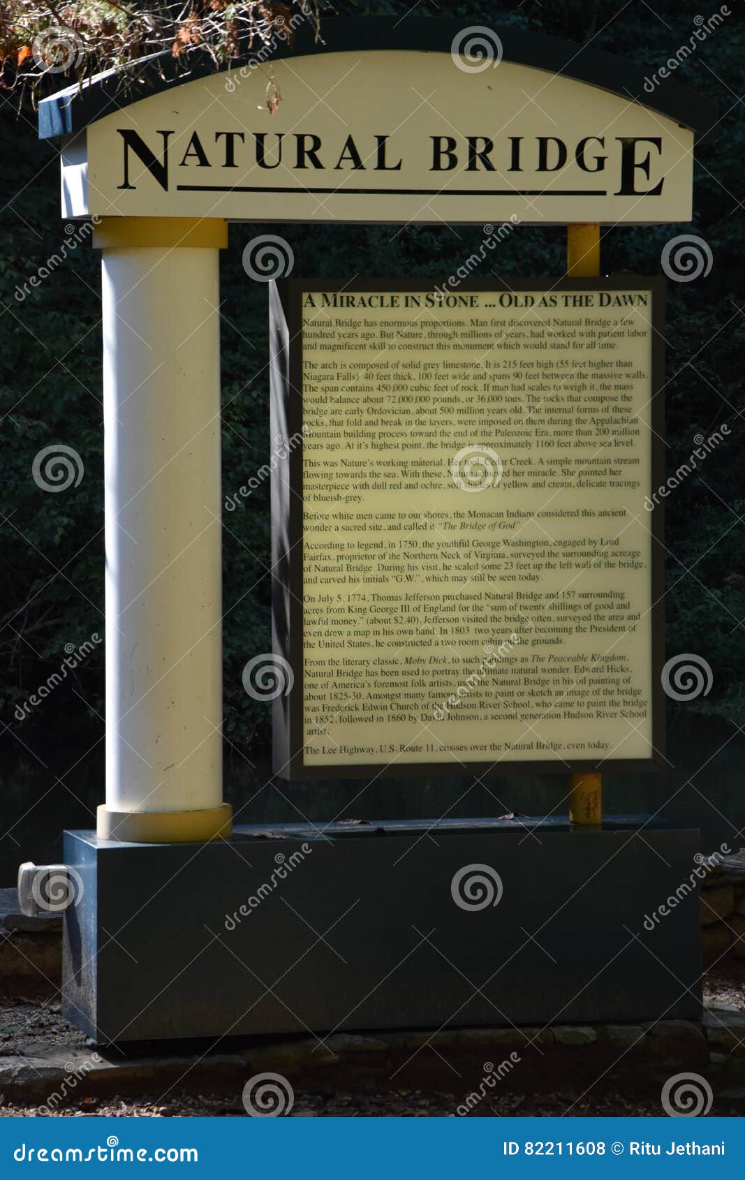 Natural Bridge State Park in Virginia Editorial Stock Photo - Image of ...