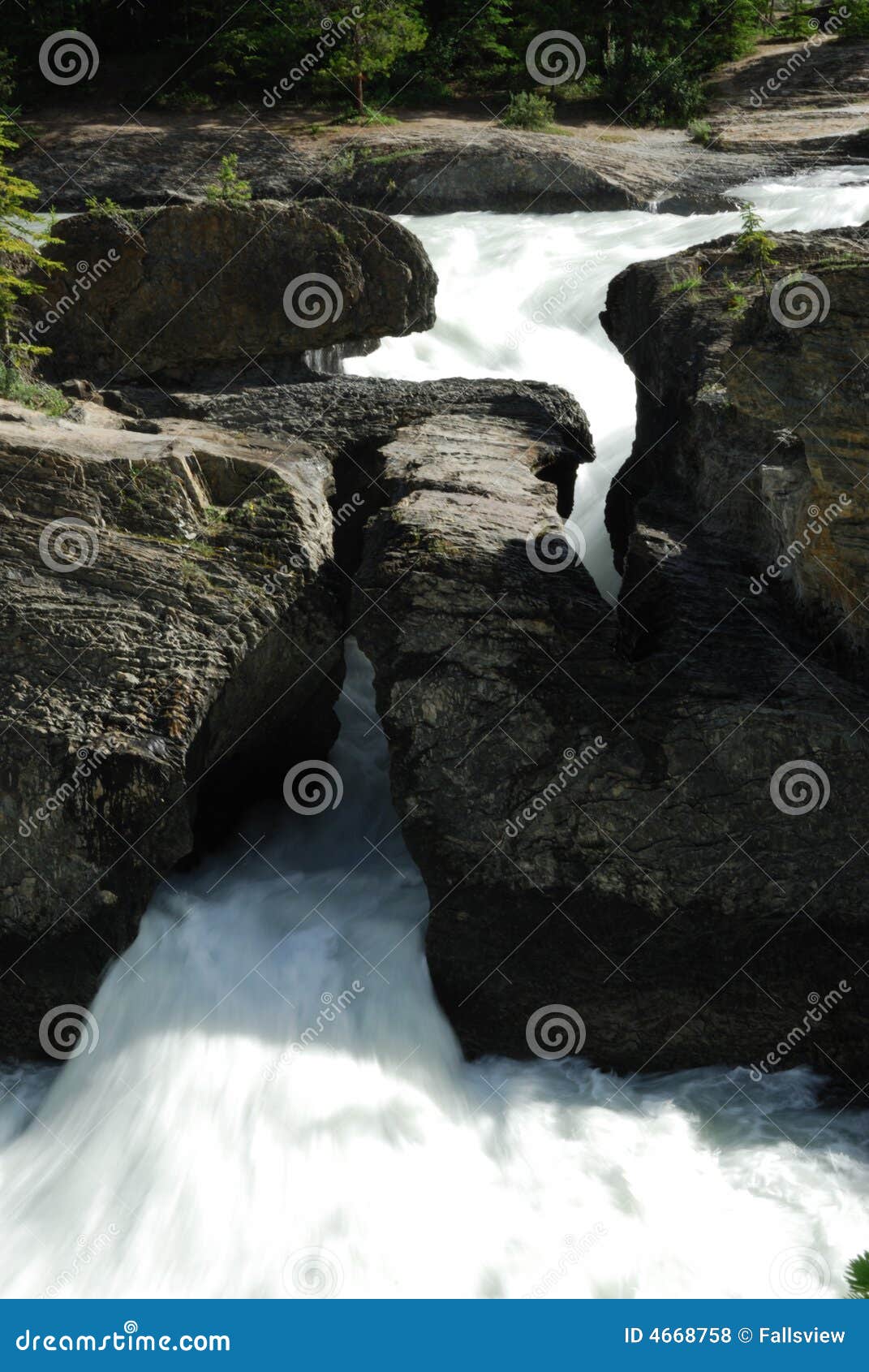 Natural Bridge and Waterfall Stock Photo - Image of beautiful, park ...