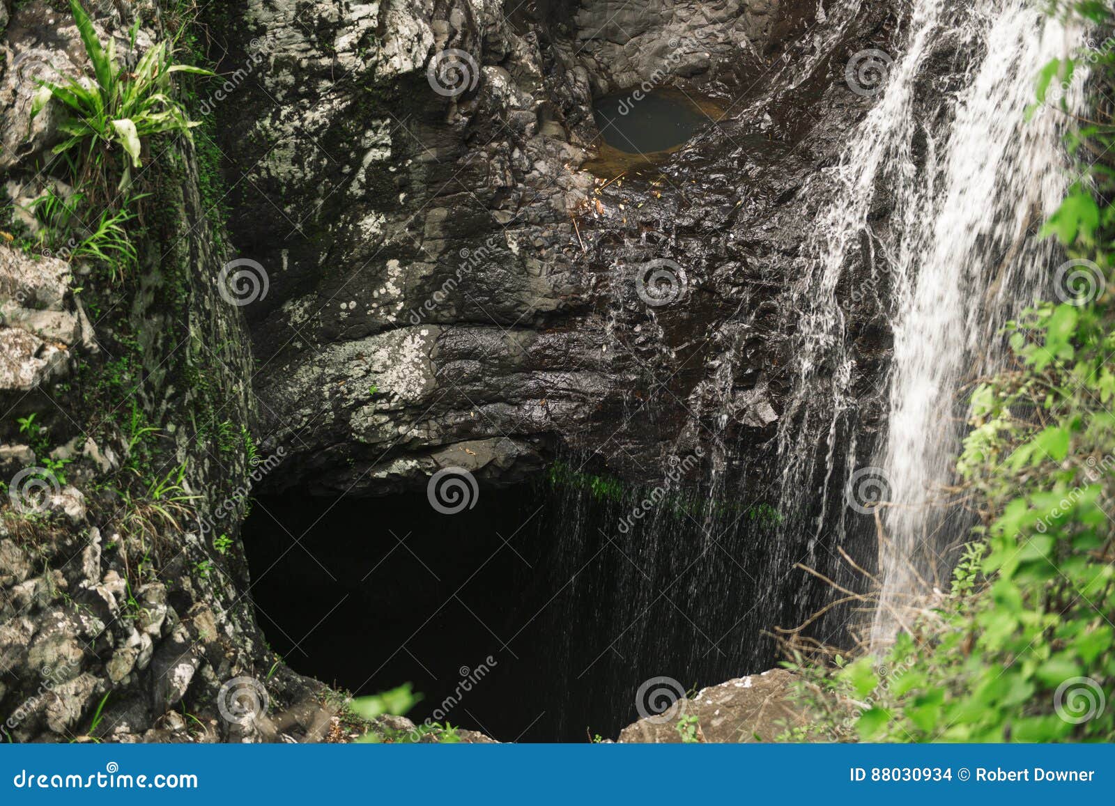 Natural Bridge Waterfall stock photo. Image of outdoors - 88030934