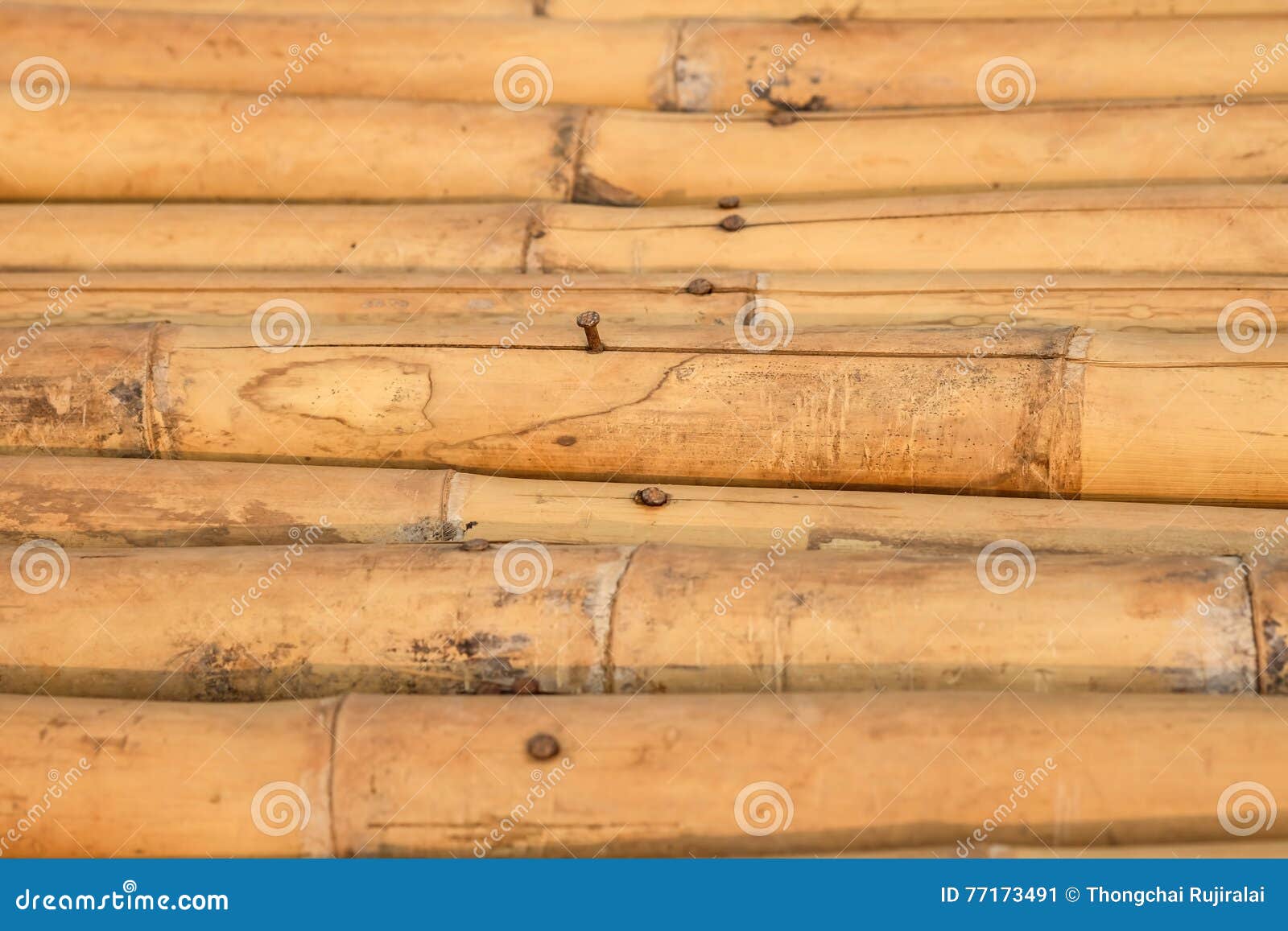 Natural Brown Bamboo Stacks Stock Image - Image of house, structure ...