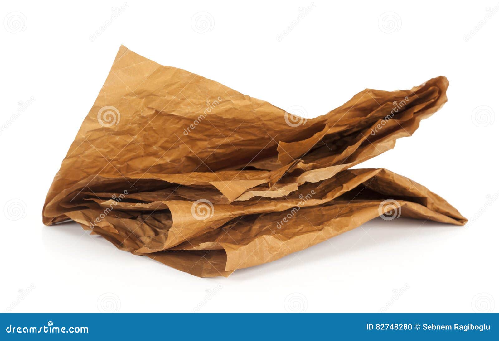 Natural Brown Paper on White Background Stock Photo - Image of brown ...