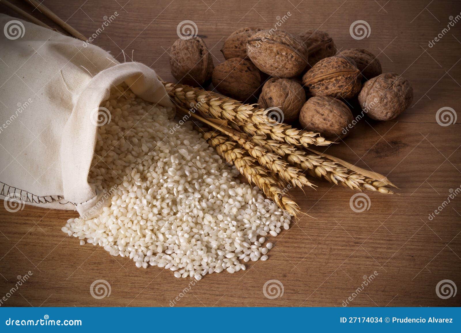 Natural brown rice stock photo. Image of harvest, nutrition - 27174034