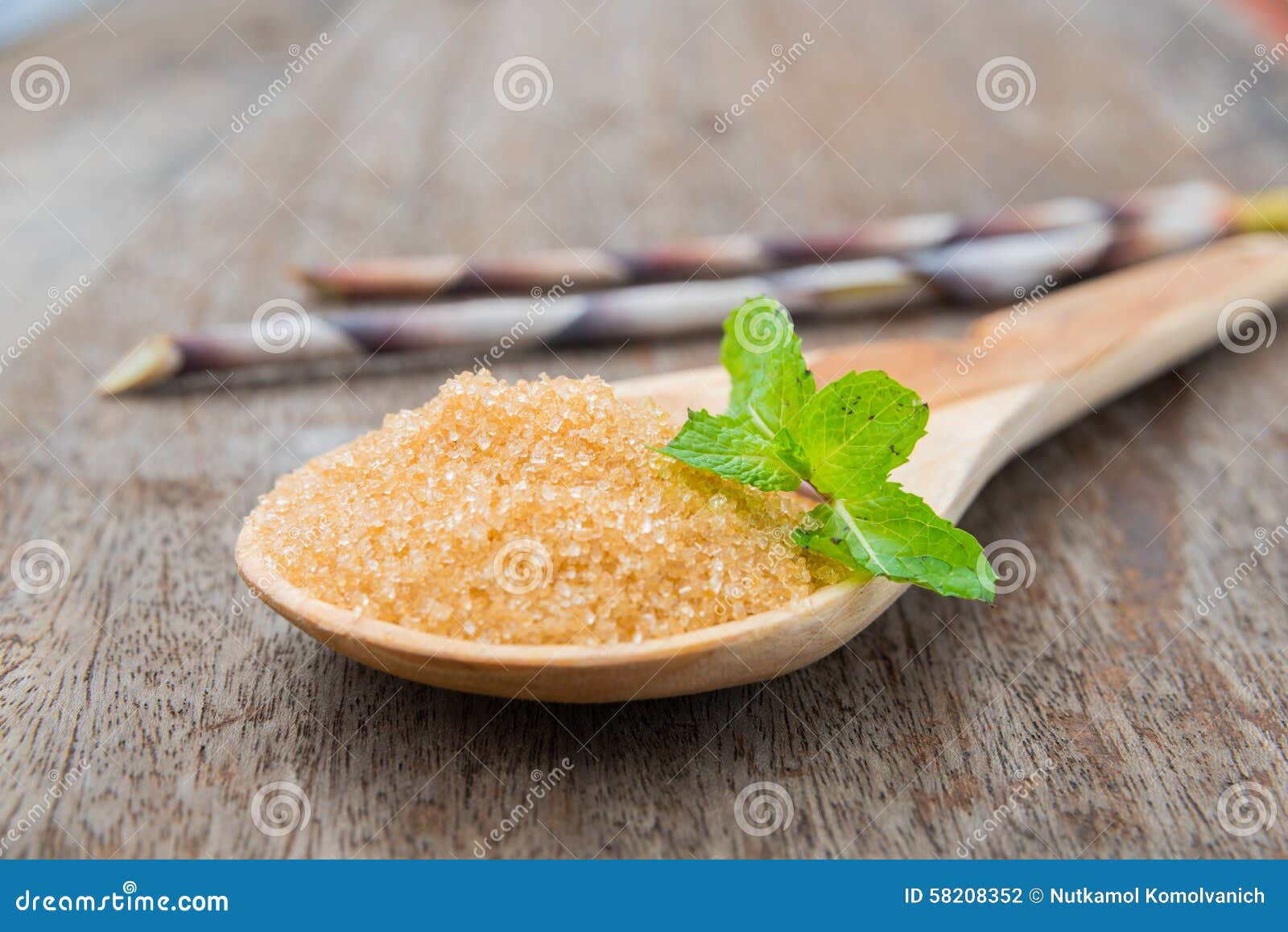 Natural brown sugar stock photo. Image of crystal, cooking - 58208352