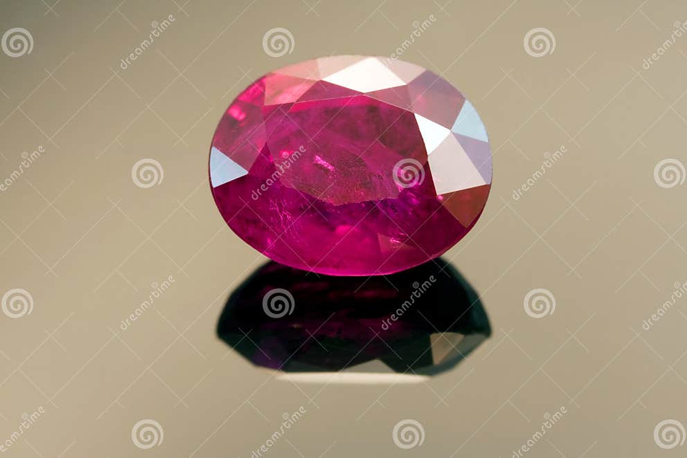 Natural Burmese Ruby with Inclusions Stock Photo - Image of focus, copy ...