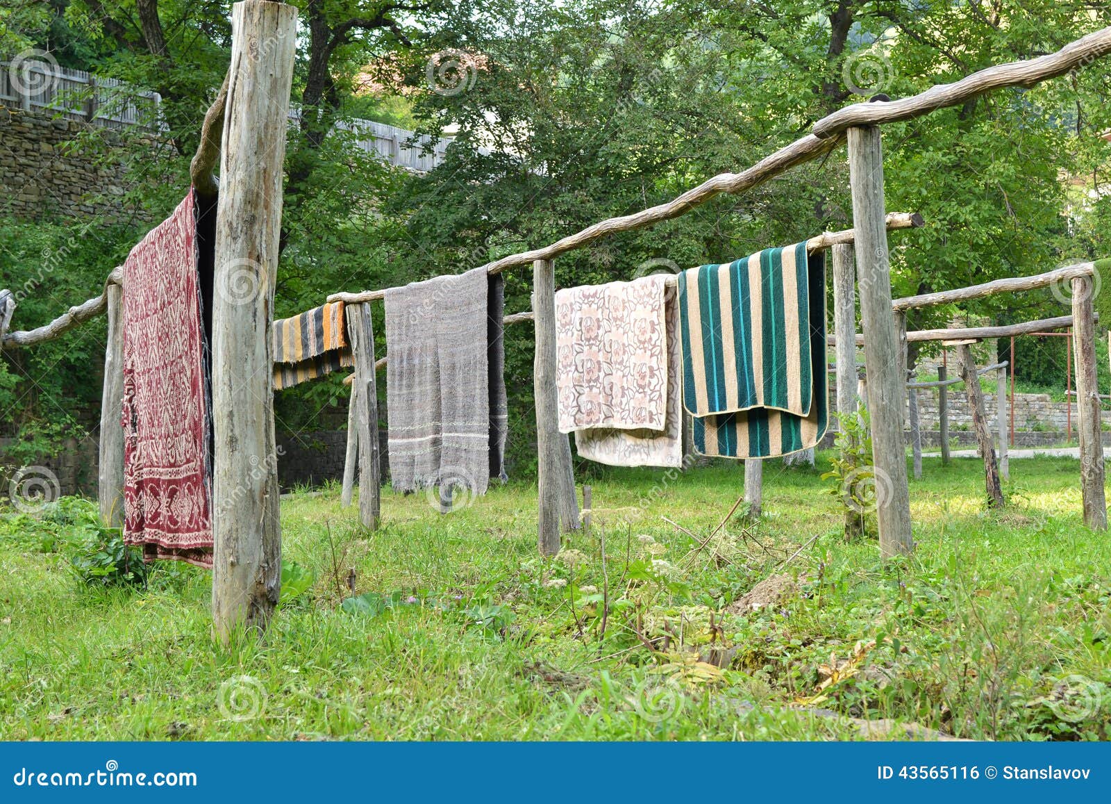 Natural carpet drying stock photo. Image of eastern, europe - 43565116
