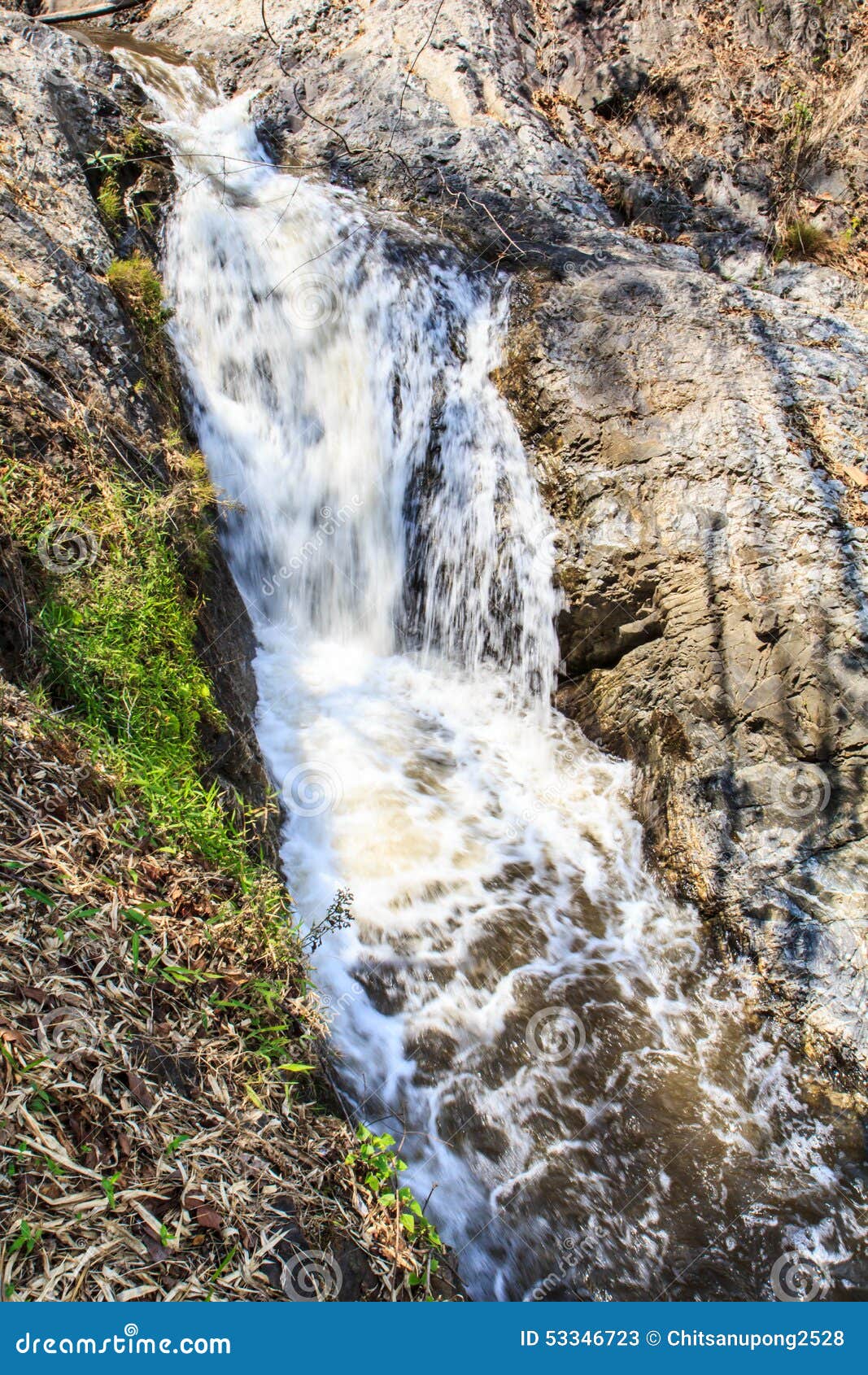 Natural cascade stock image. Image of blur, scene, lake - 53346723