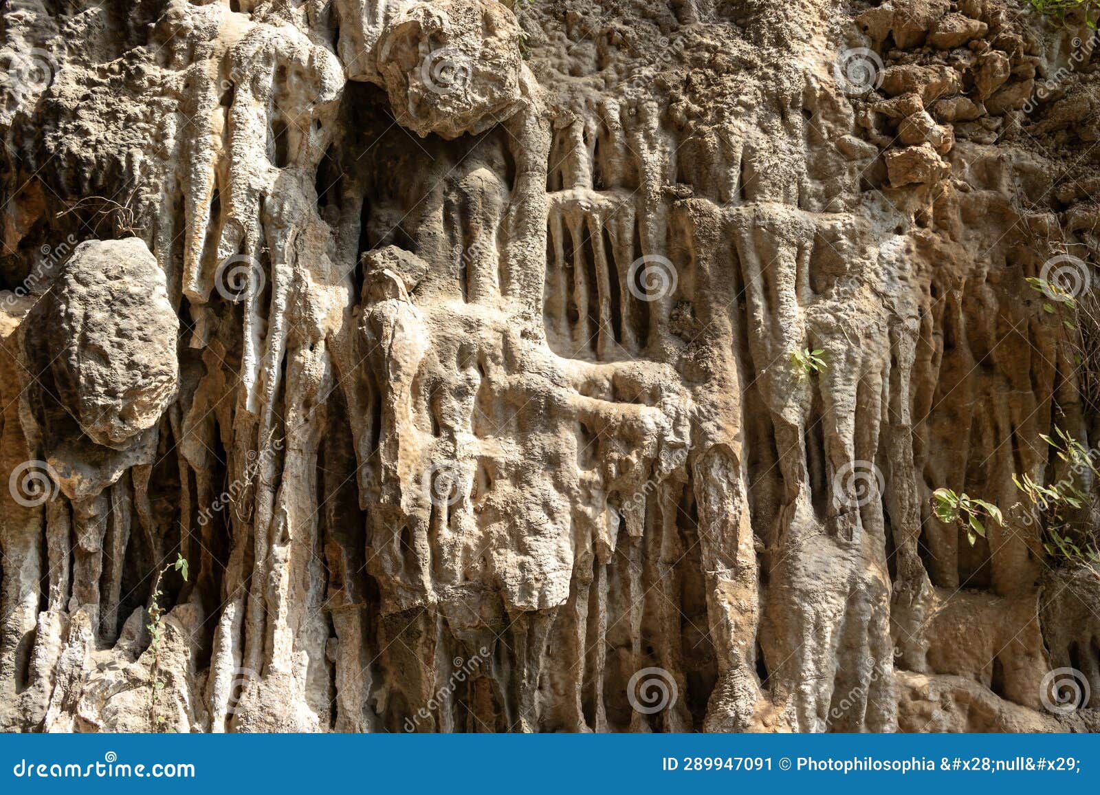 Natural Cave Inner Wall. Natural Stone Formation Wall Stock Image ...