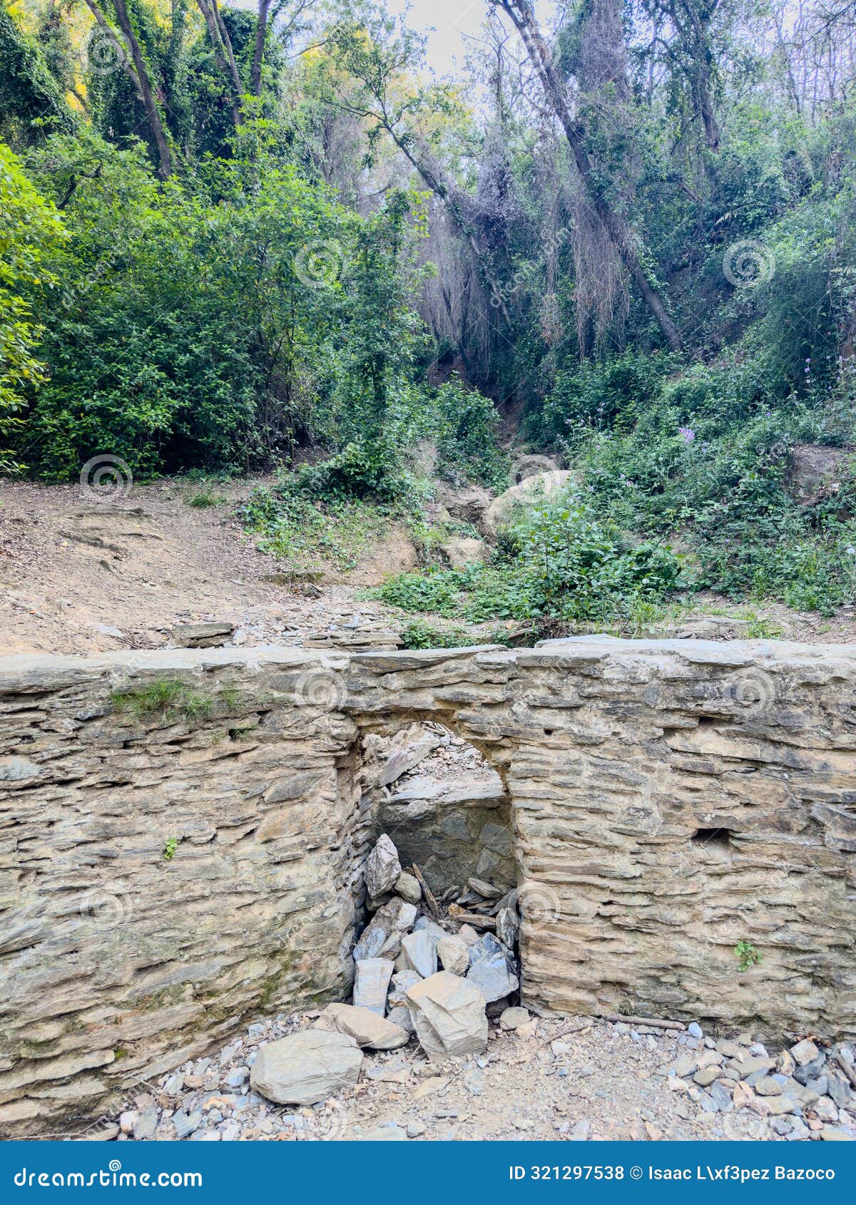 Natural cave in the wall stock photo. Image of geology - 321297538