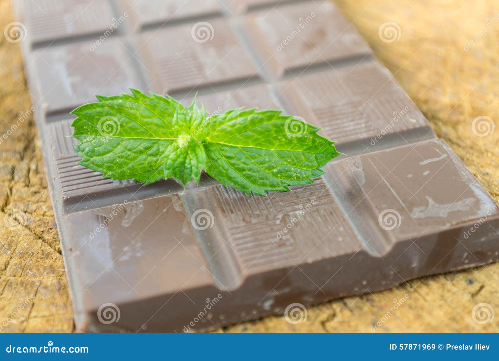 Natural chocolate stock image. Image of leaves, dessert - 57871969