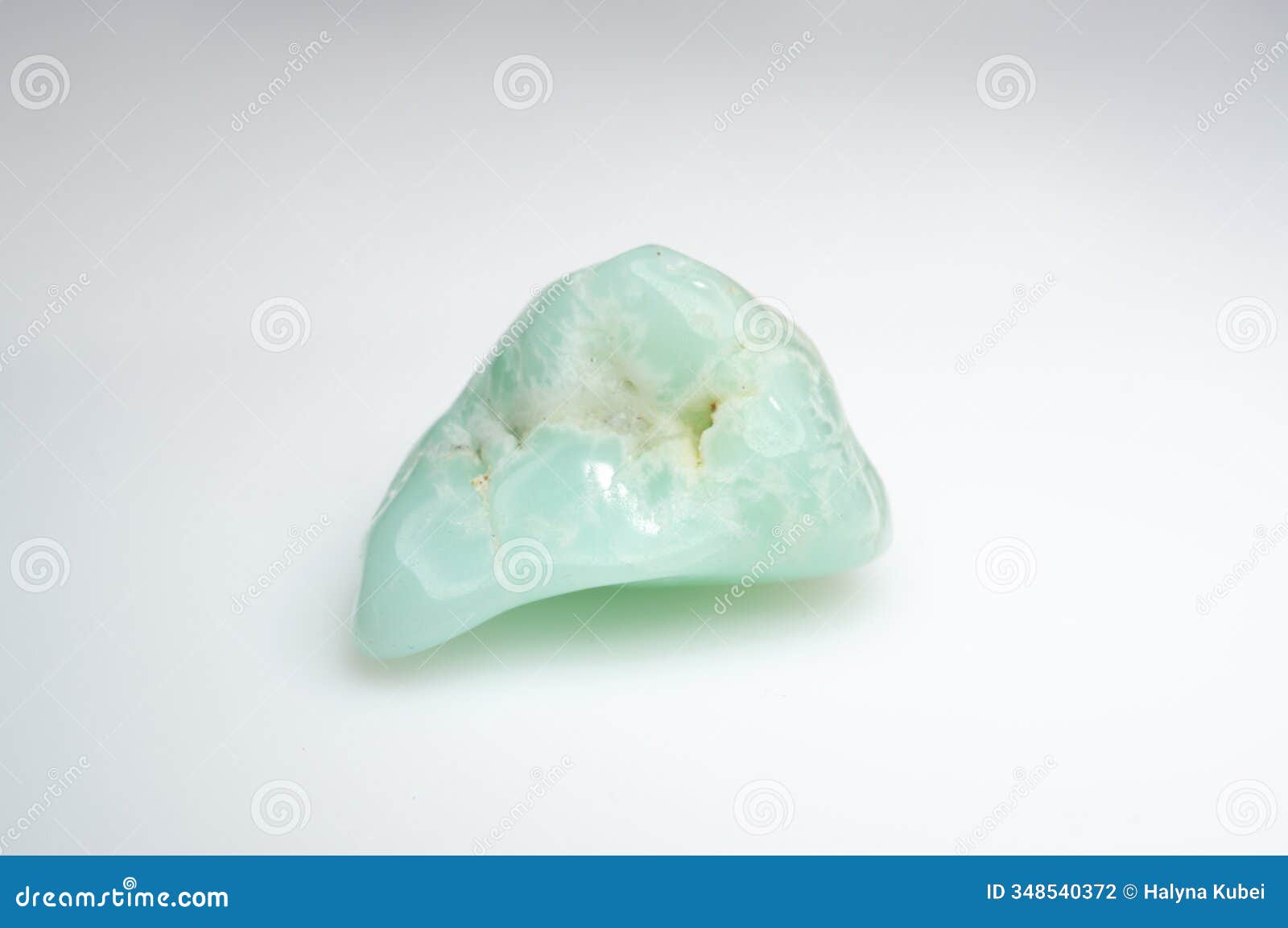 Natural Chrysoprase Gemstone with Unique Shape and Vibrant Color Stock ...