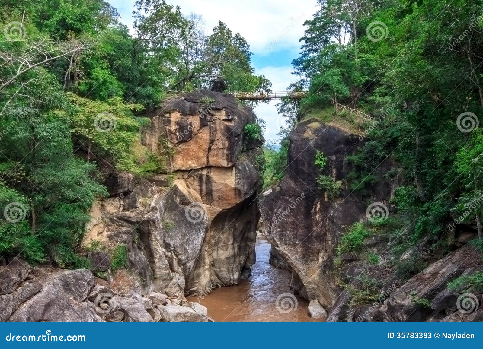 Natural cliffs in thailand stock image. Image of jungle - 35783383