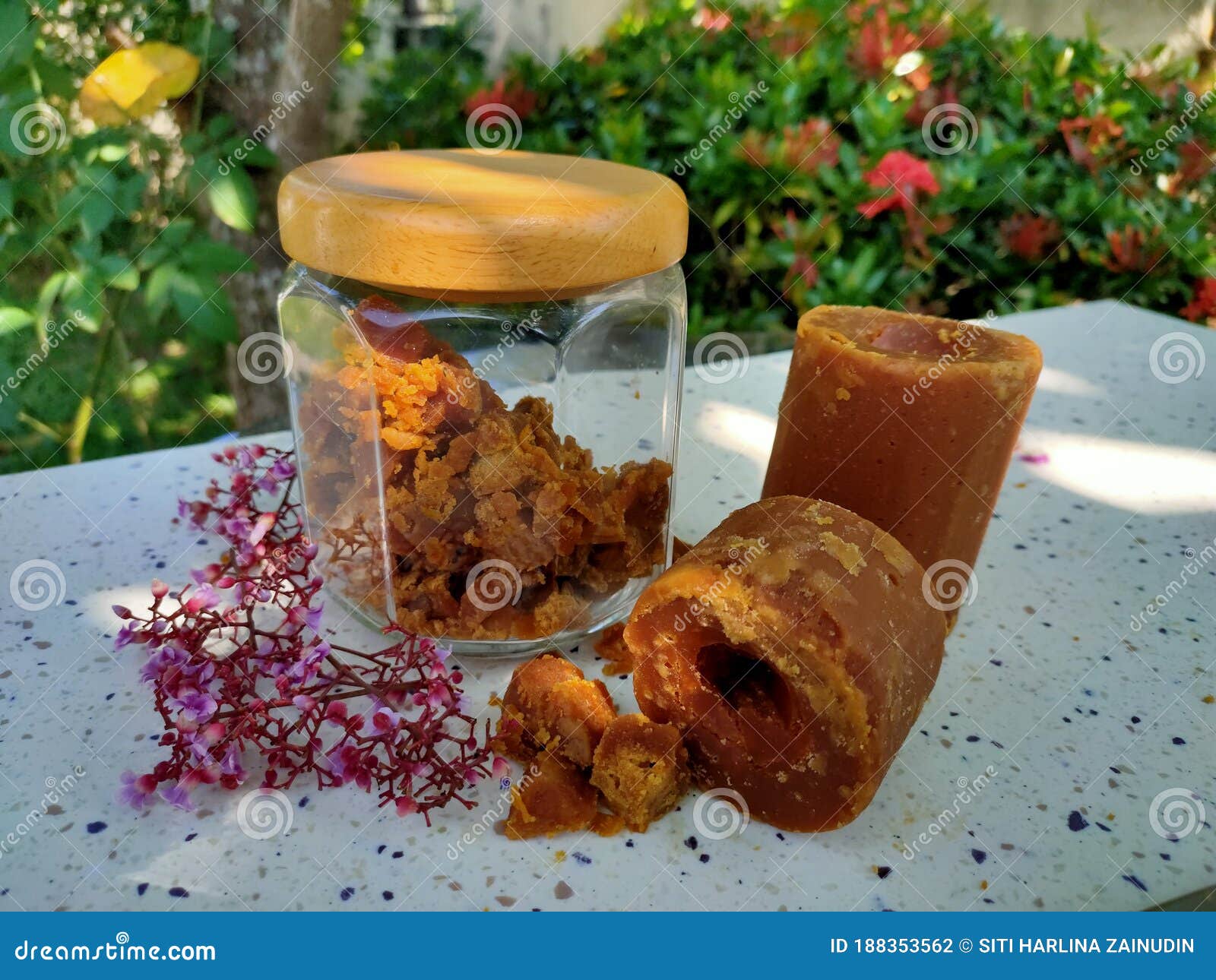 Natural Coconut Sugar Chunks and Chopped Stock Photo - Image of ...