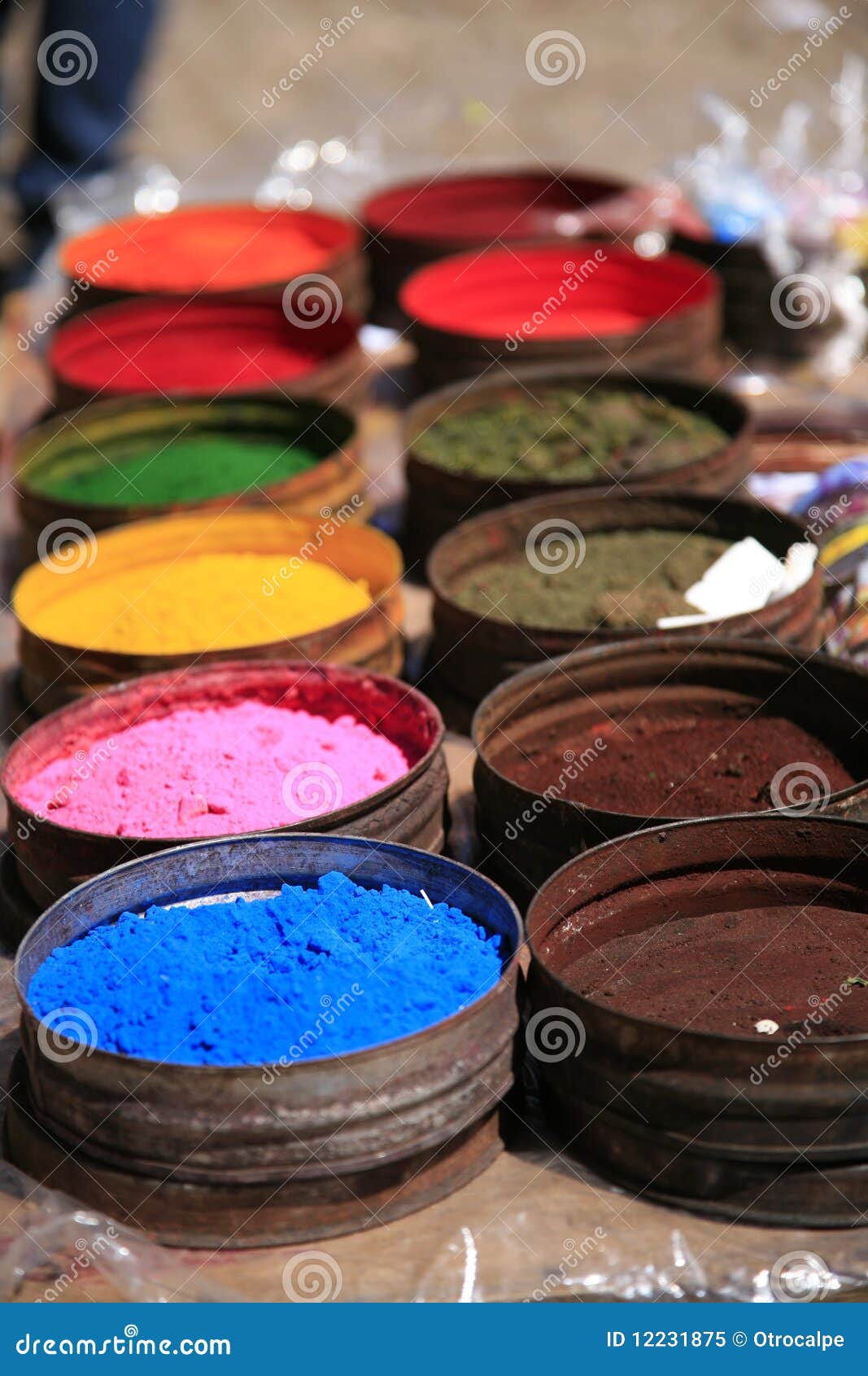 Natural colors for fabric stock image. Image of yellow - 12231875