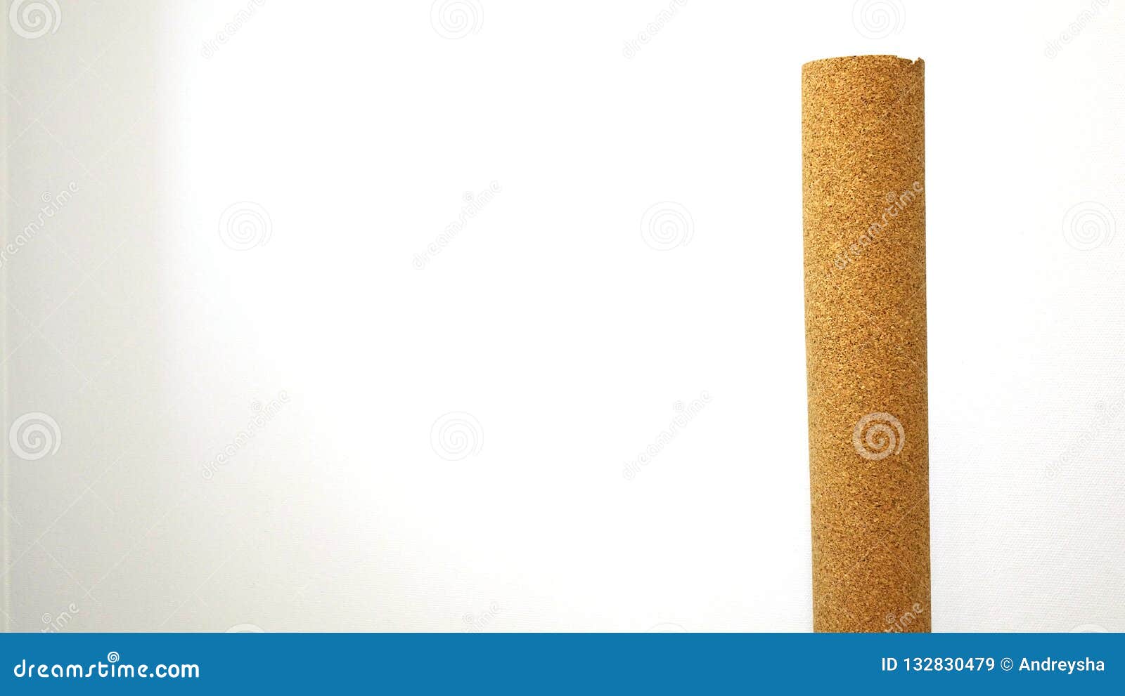 Natural Cork Substrate on the Floor with Laminate Stock Image - Image ...