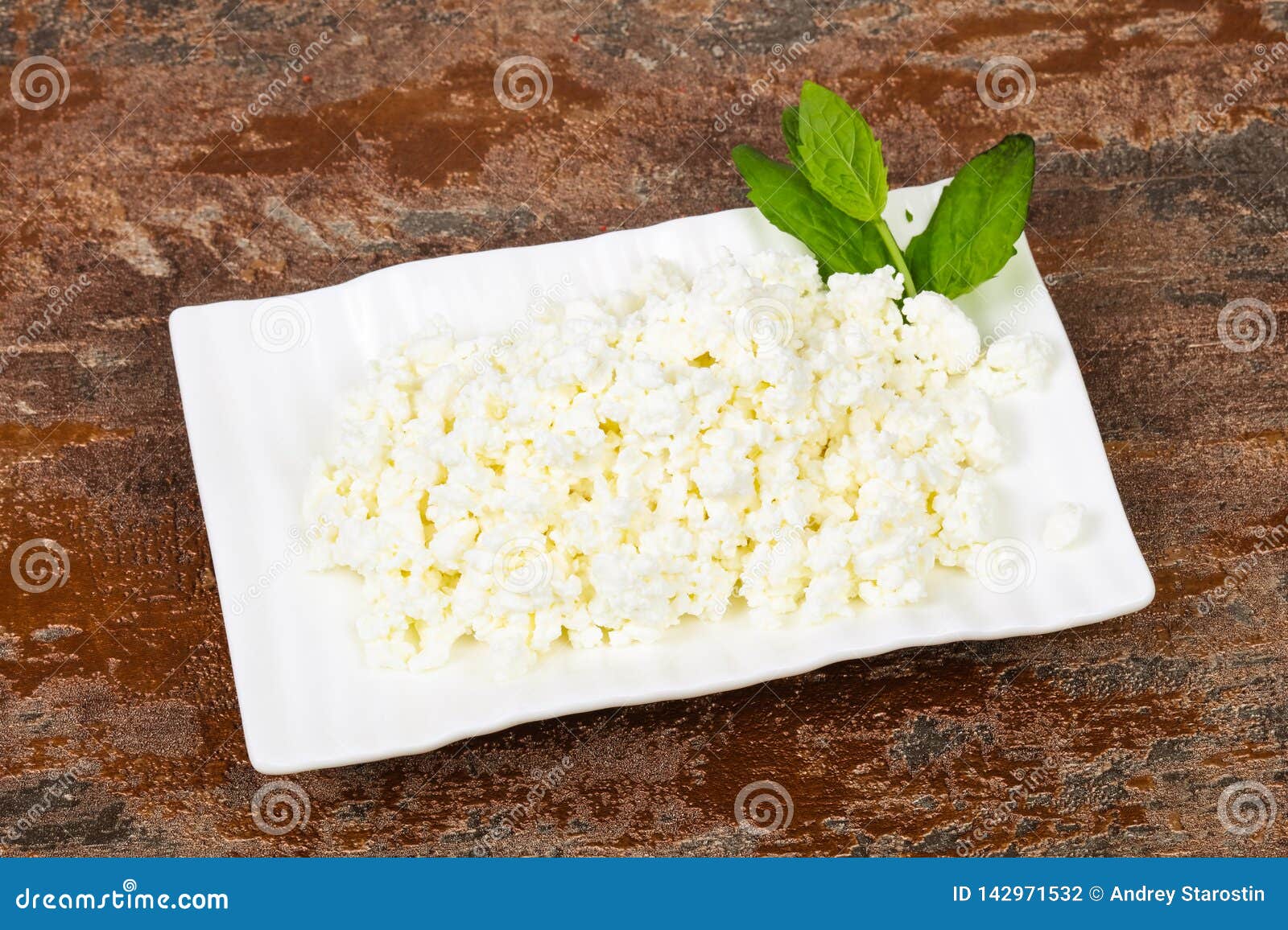 Natural cottage cheese stock photo. Image of dieting - 142971532