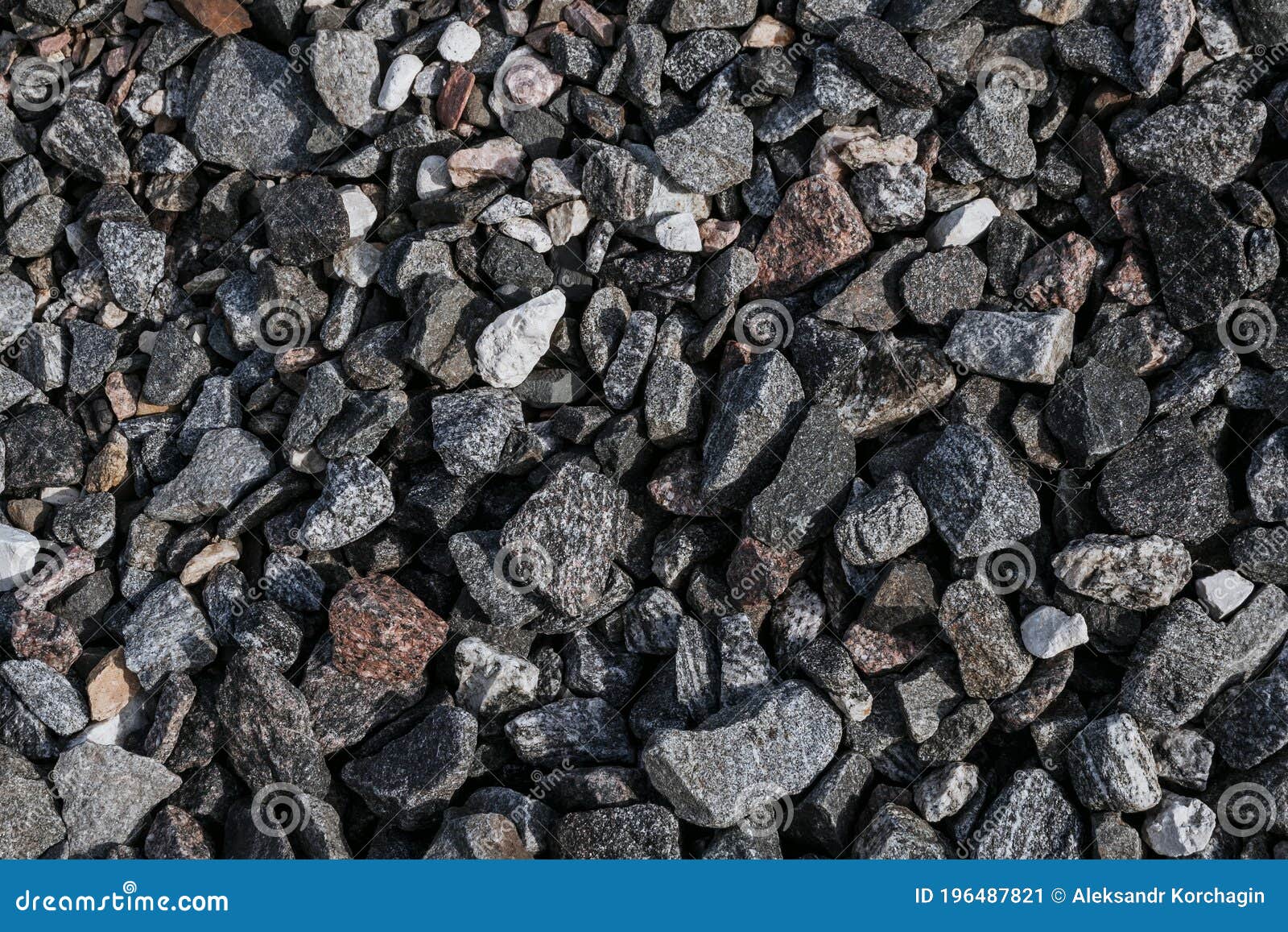 Natural Crushed Stone Texture Closeup Stock Image - Image of pattern ...