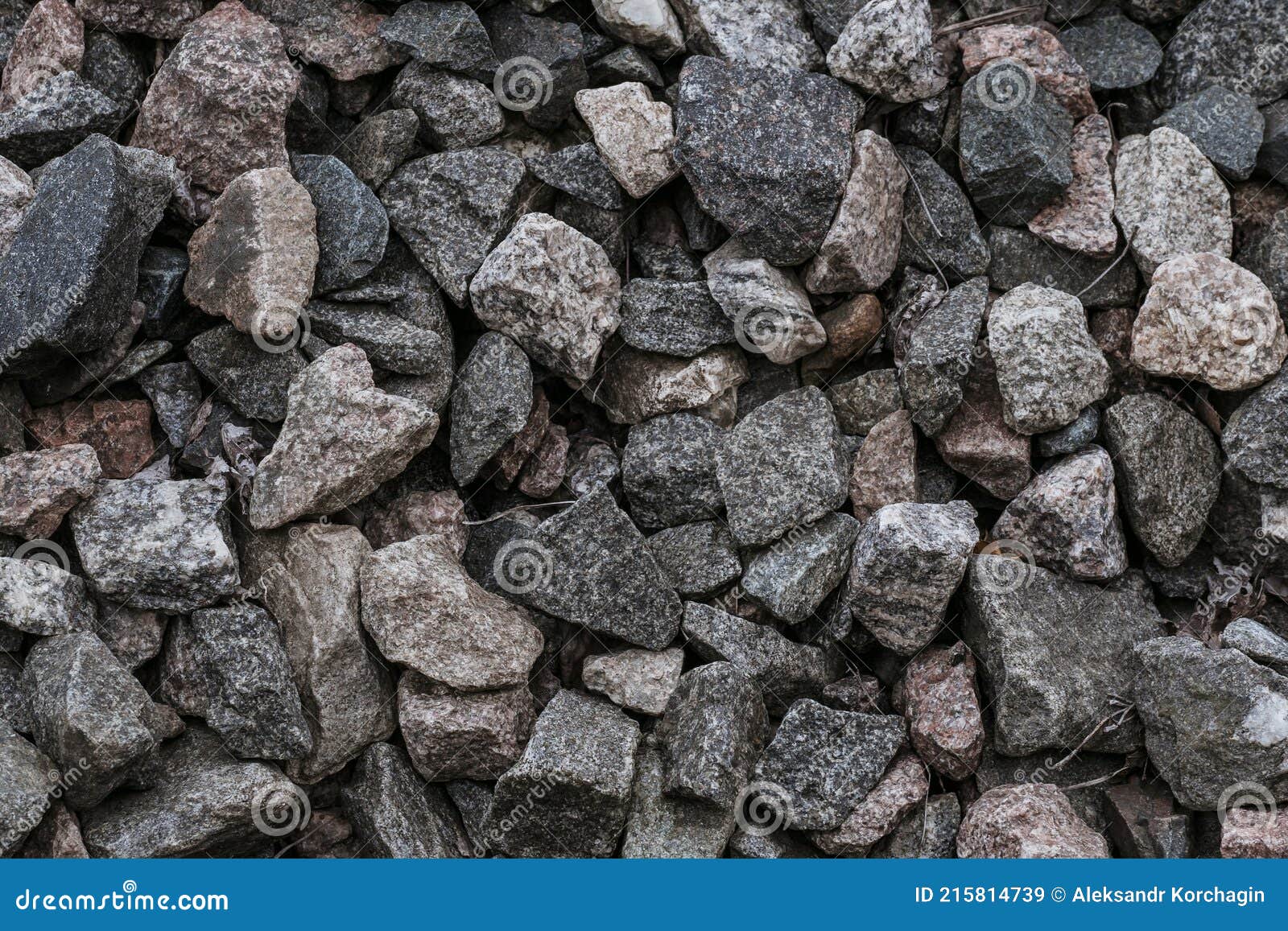 Natural Crushed Stone Texture Closeup Stock Image - Image of pattern ...
