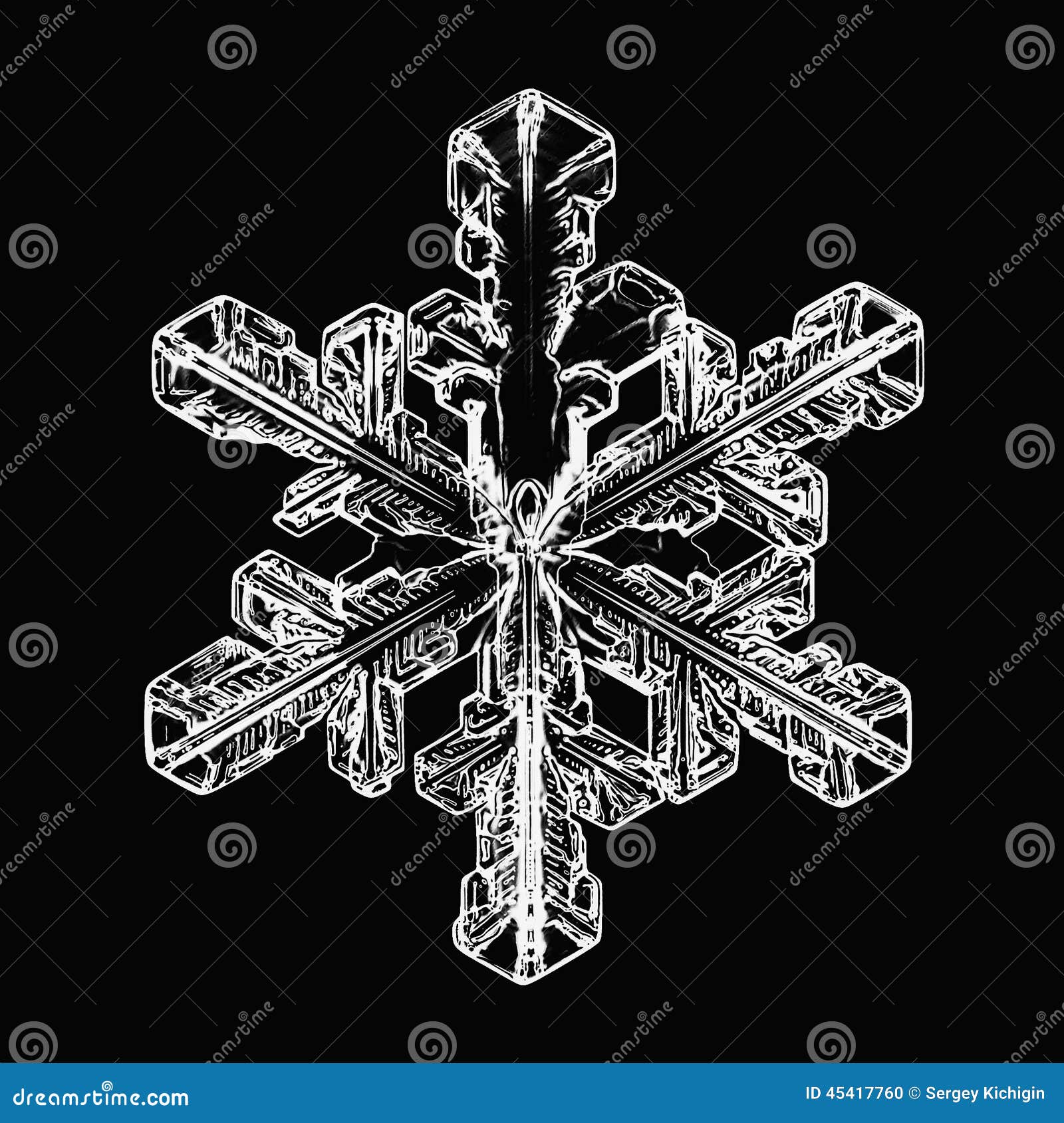 Natural Crystal Snowflake Macro Piece of Ice Stock Photo - Image of ...