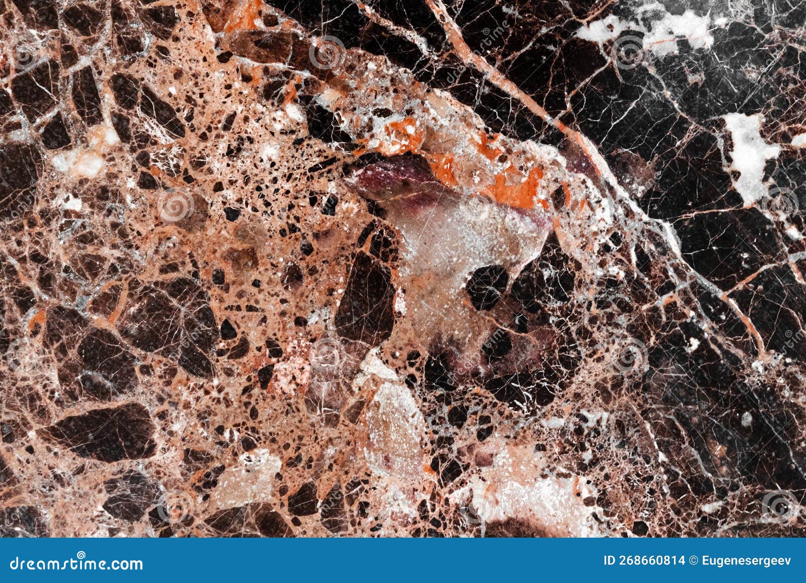 Natural Dark Marble Pattern. Close-up Photo Texture, Front View Stock ...