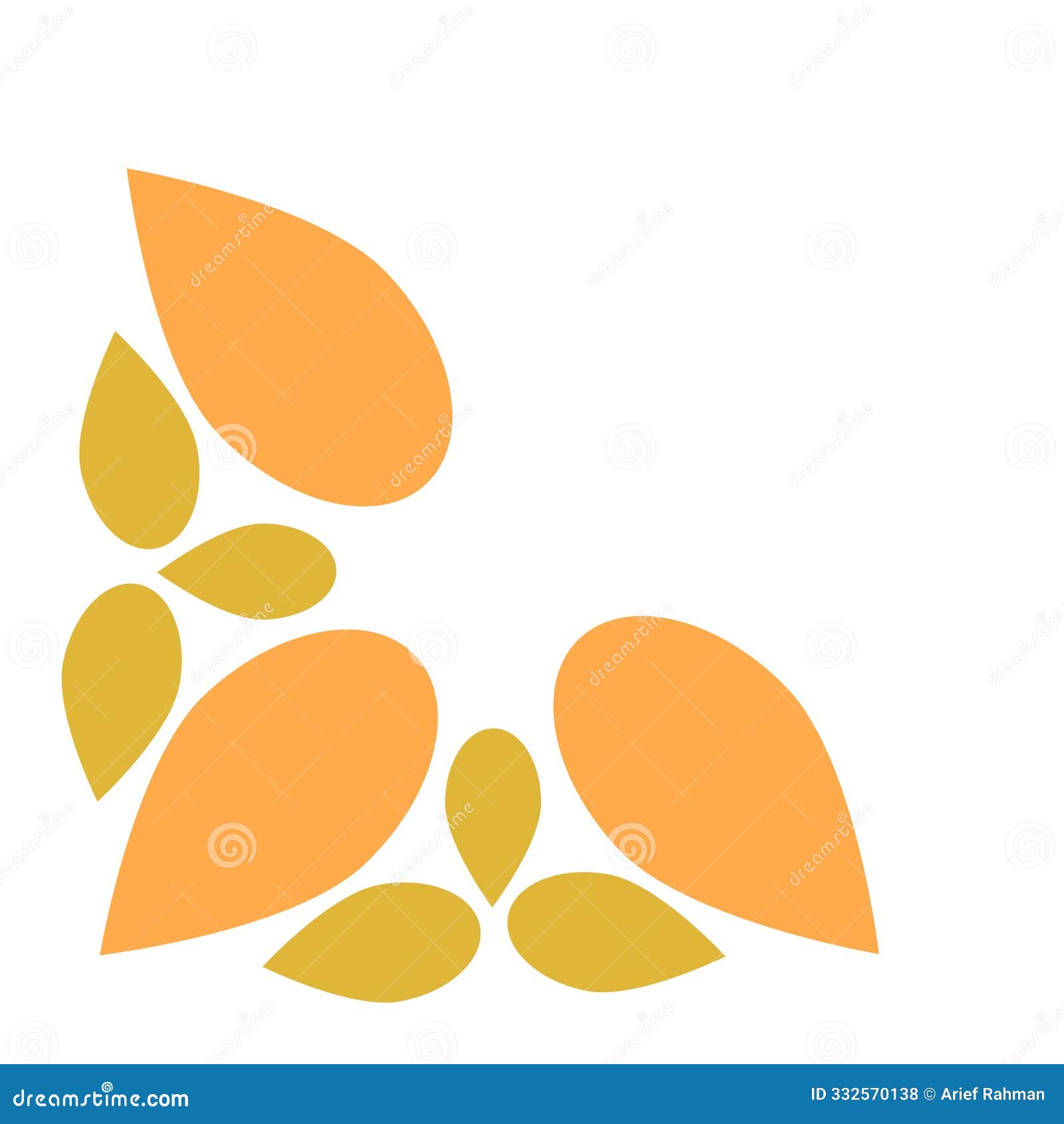 Natural Decorative Frame Corner Isolated on White Background Stock ...