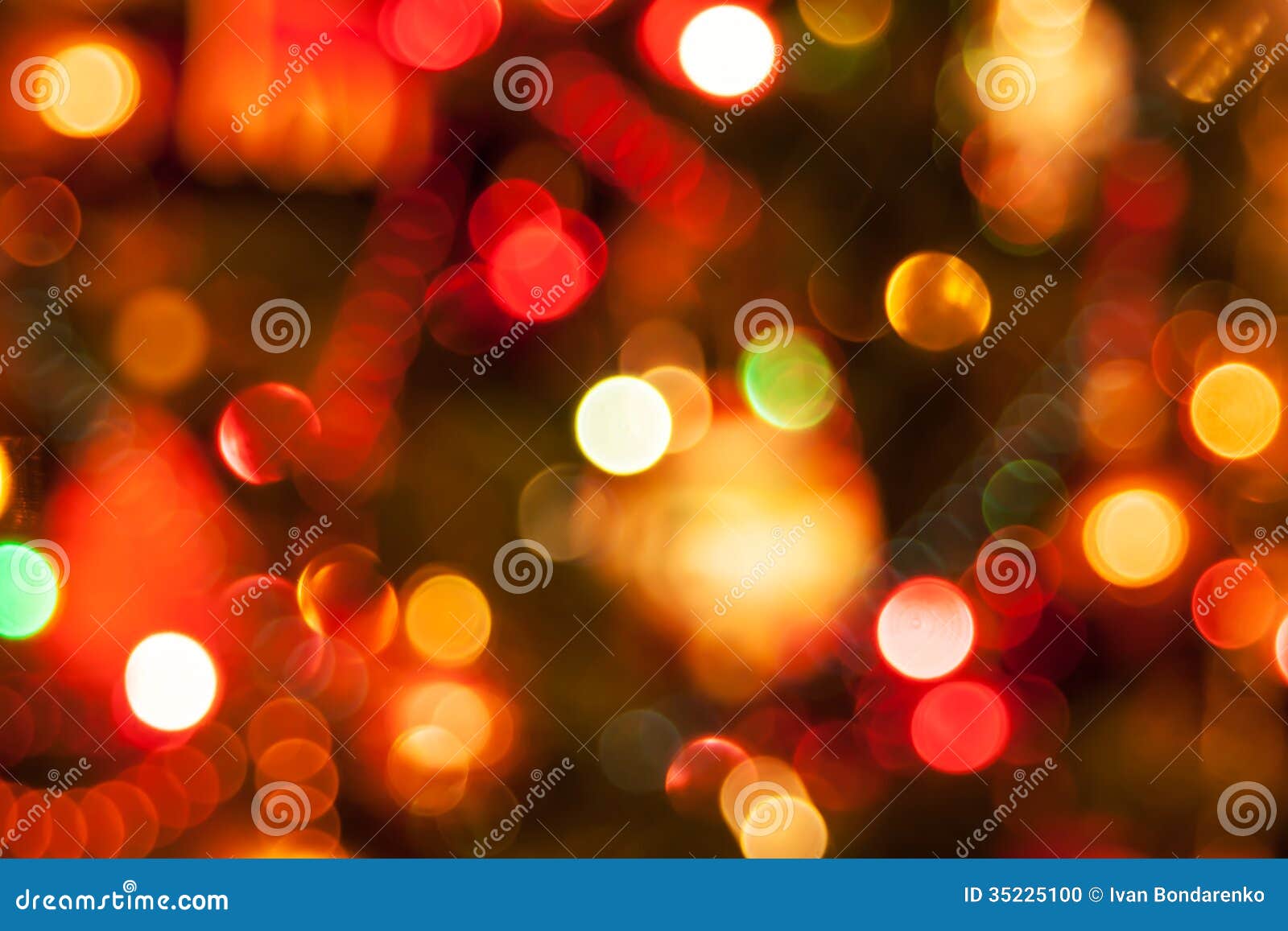 Natural Defocused Christmas Lights Stock Photo - Image of glowing ...