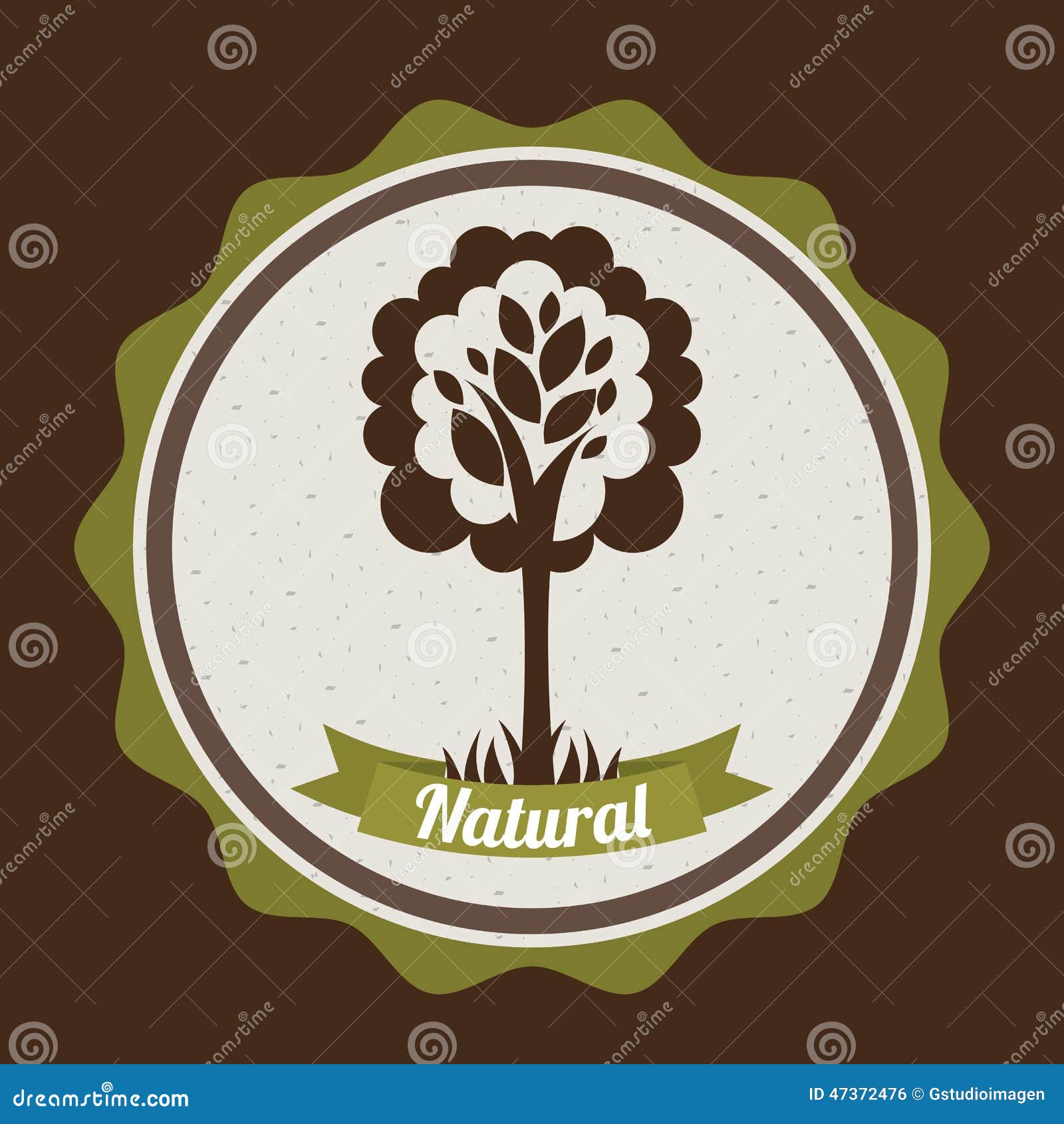 Natural design stock vector. Illustration of mind, green - 47372476